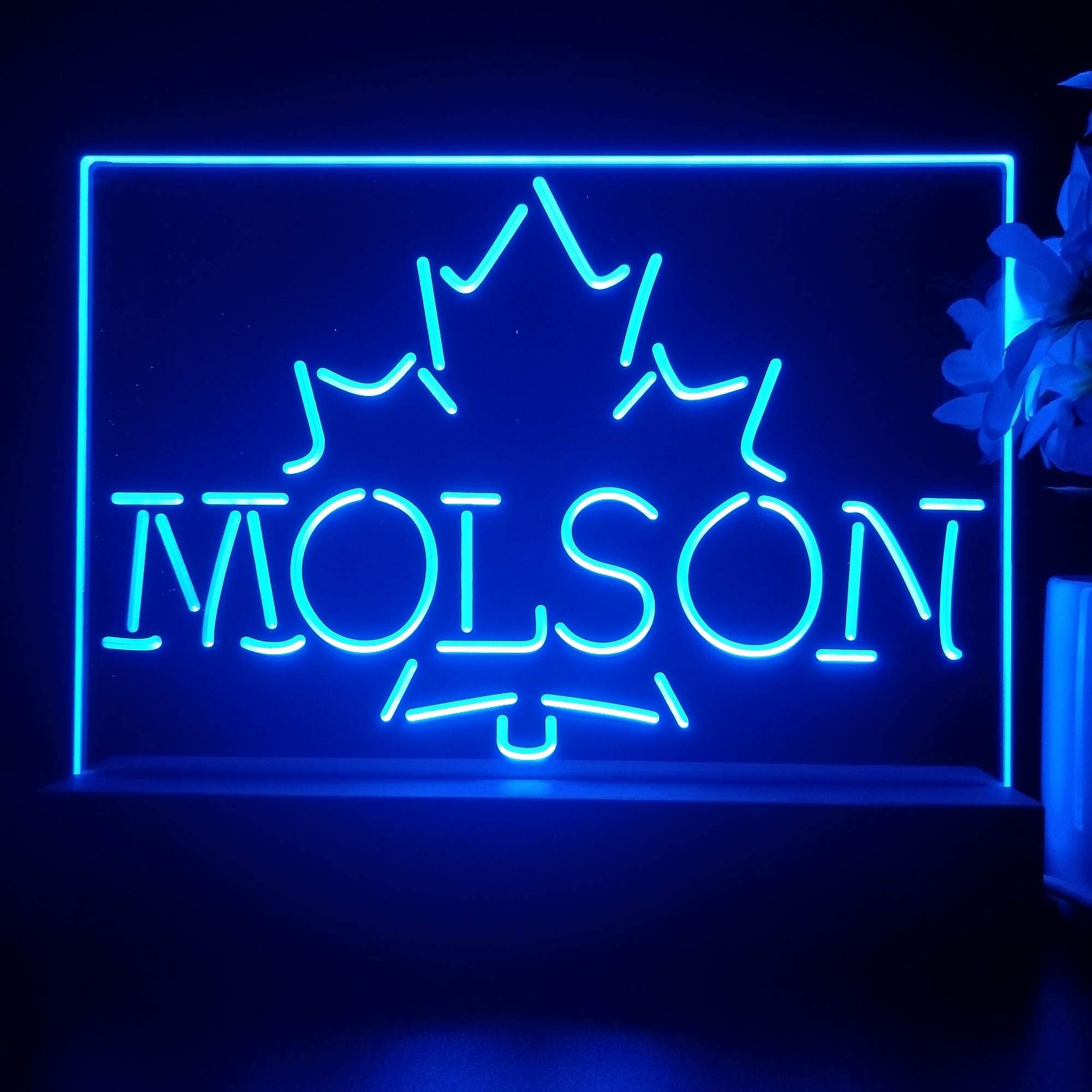 Molson Maple Leaf LED Desk Light | FanSignsTime