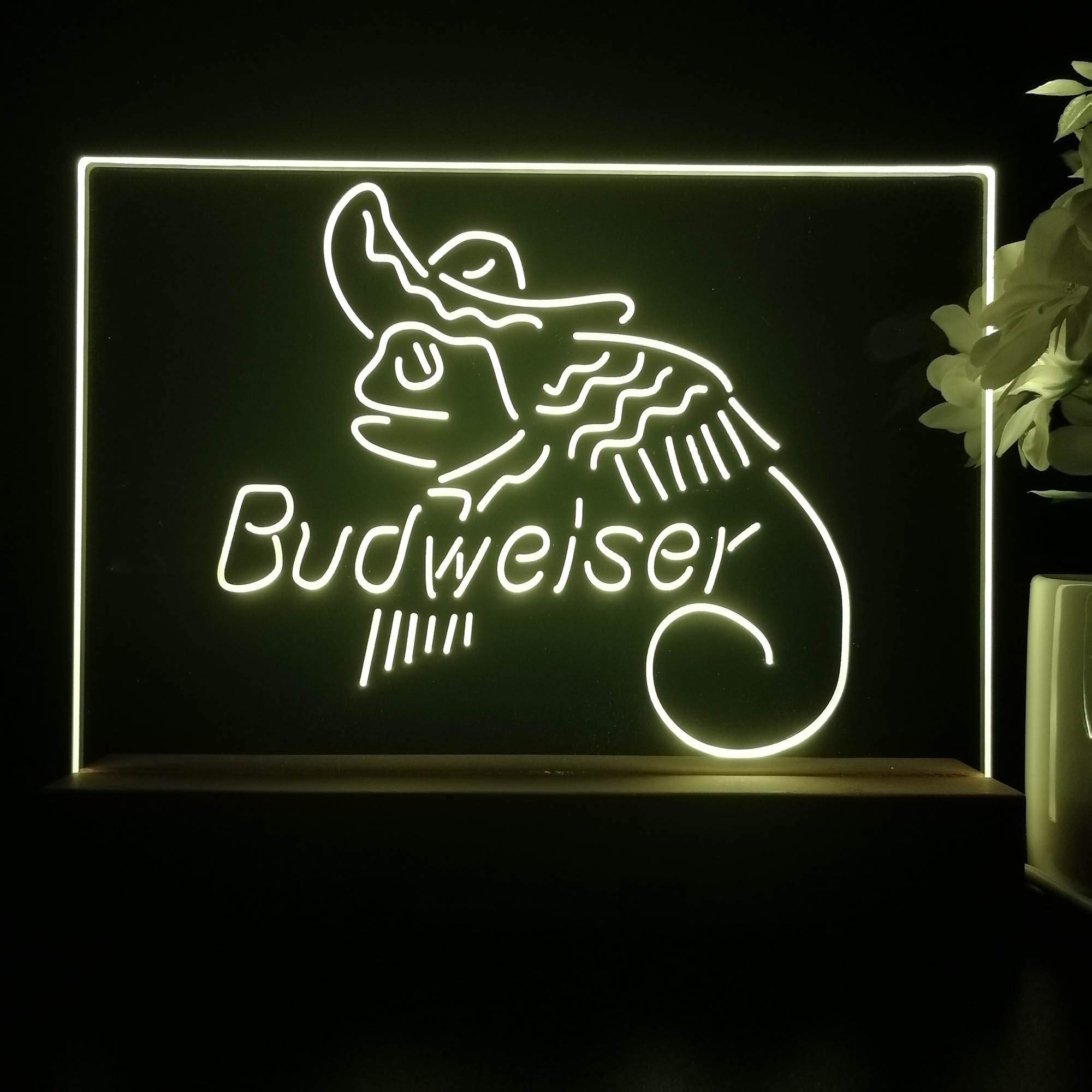 Budweiser Lizard Hat LED Desk Light | FanSignsTime