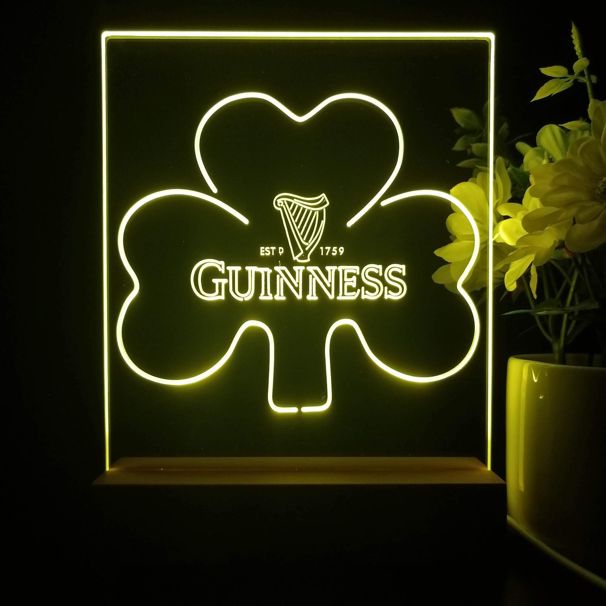 Guinness Clover Leaf LED Desk Light | FanSignsTime