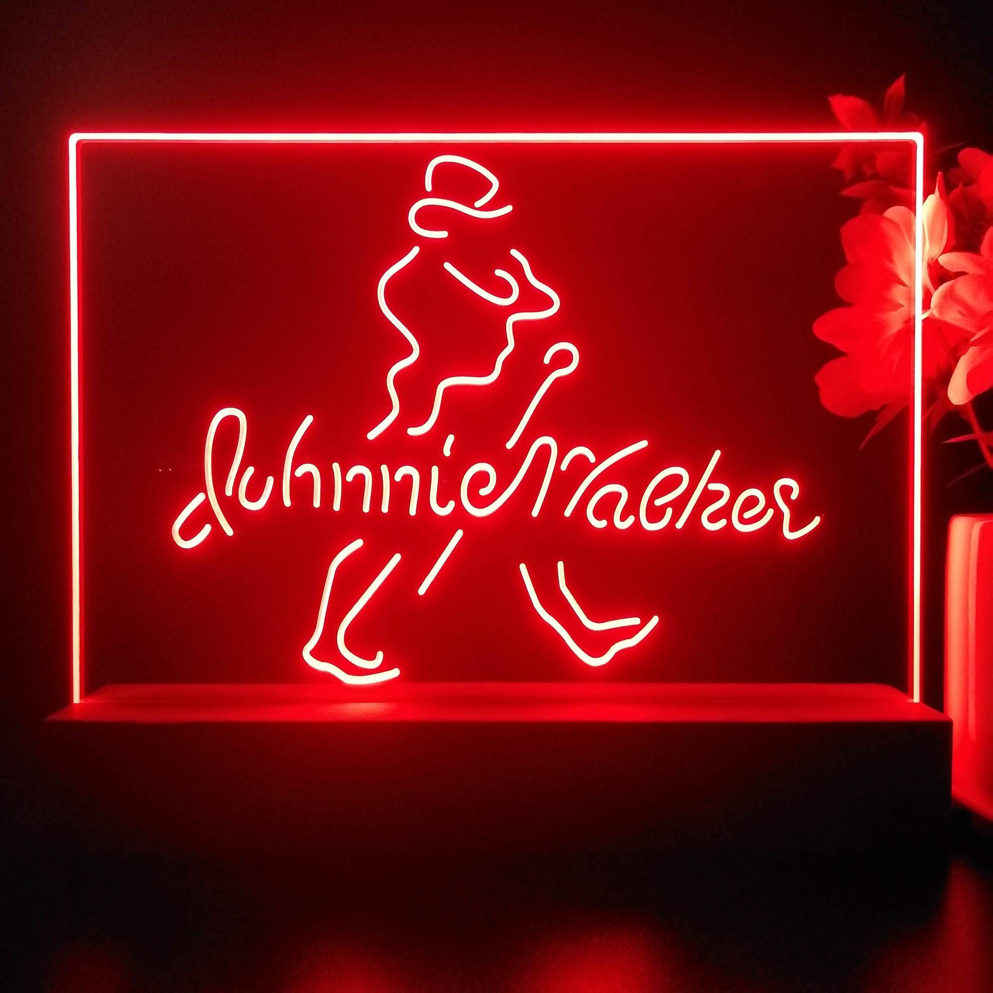 Johnnie Walker Logo Cursive LED Desk Light | FanSignsTime
