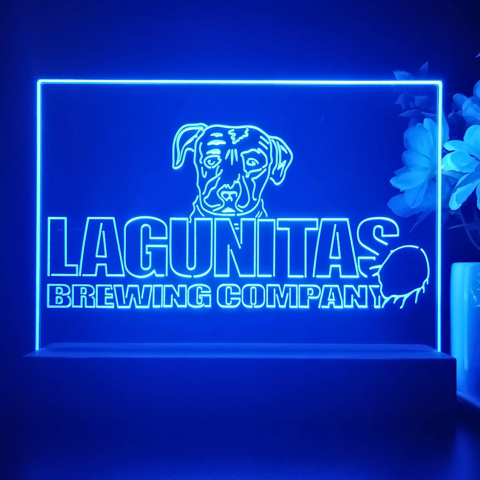 Lagunitas Brewing Company Dog Logo LED Desk Light | FanSignsTime