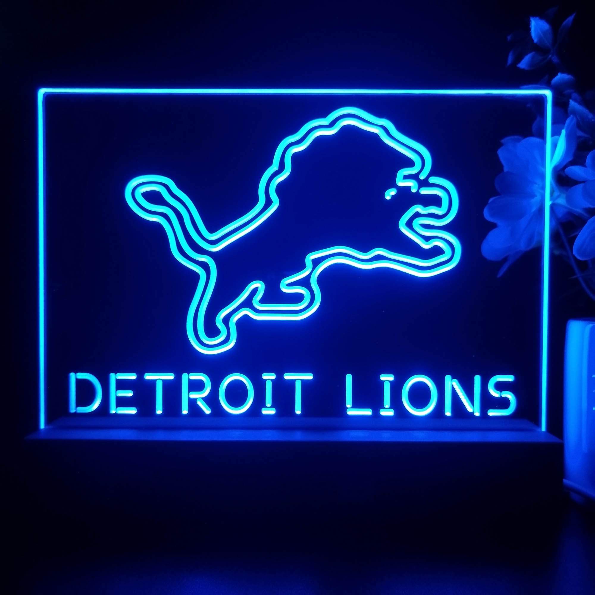 Detroit Lions LED Desk Light | FanSignsTime