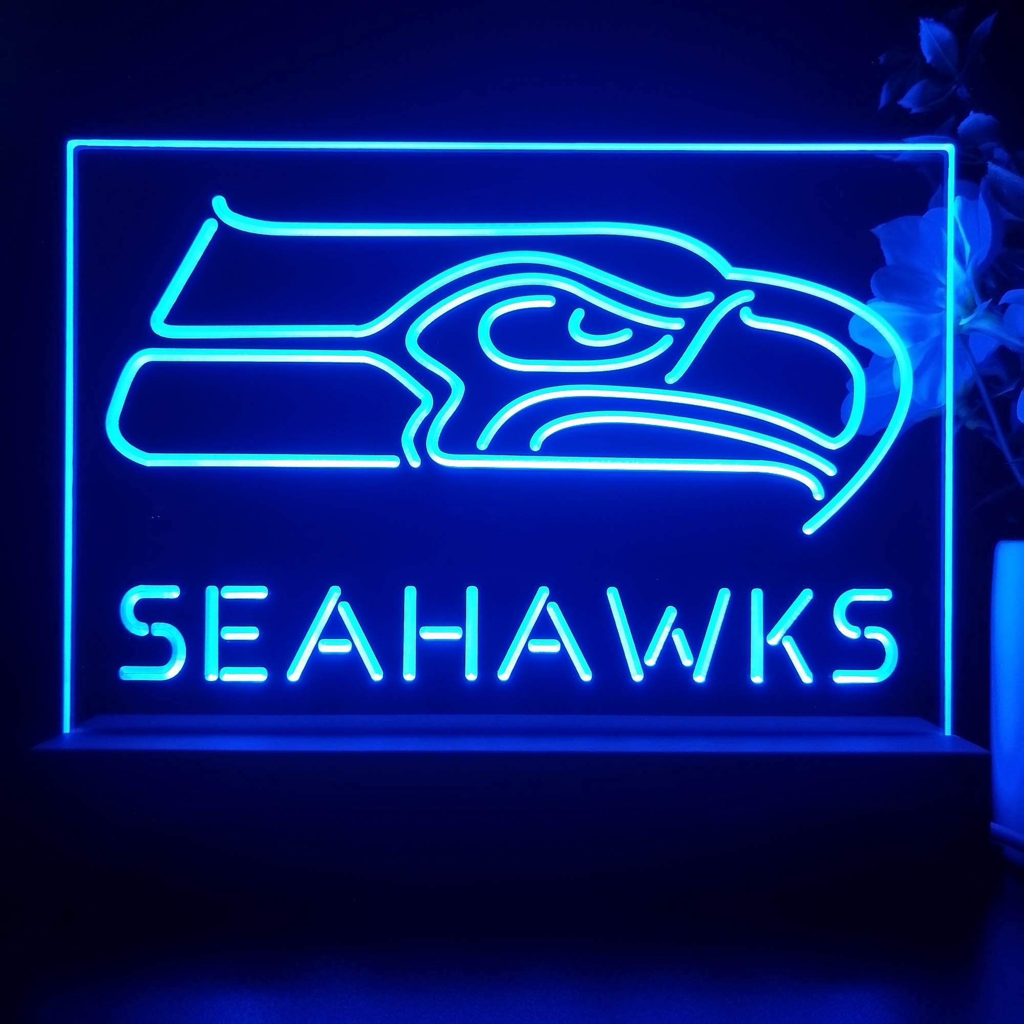 Seattle Seahawks LED Desk Light | FanSignsTime