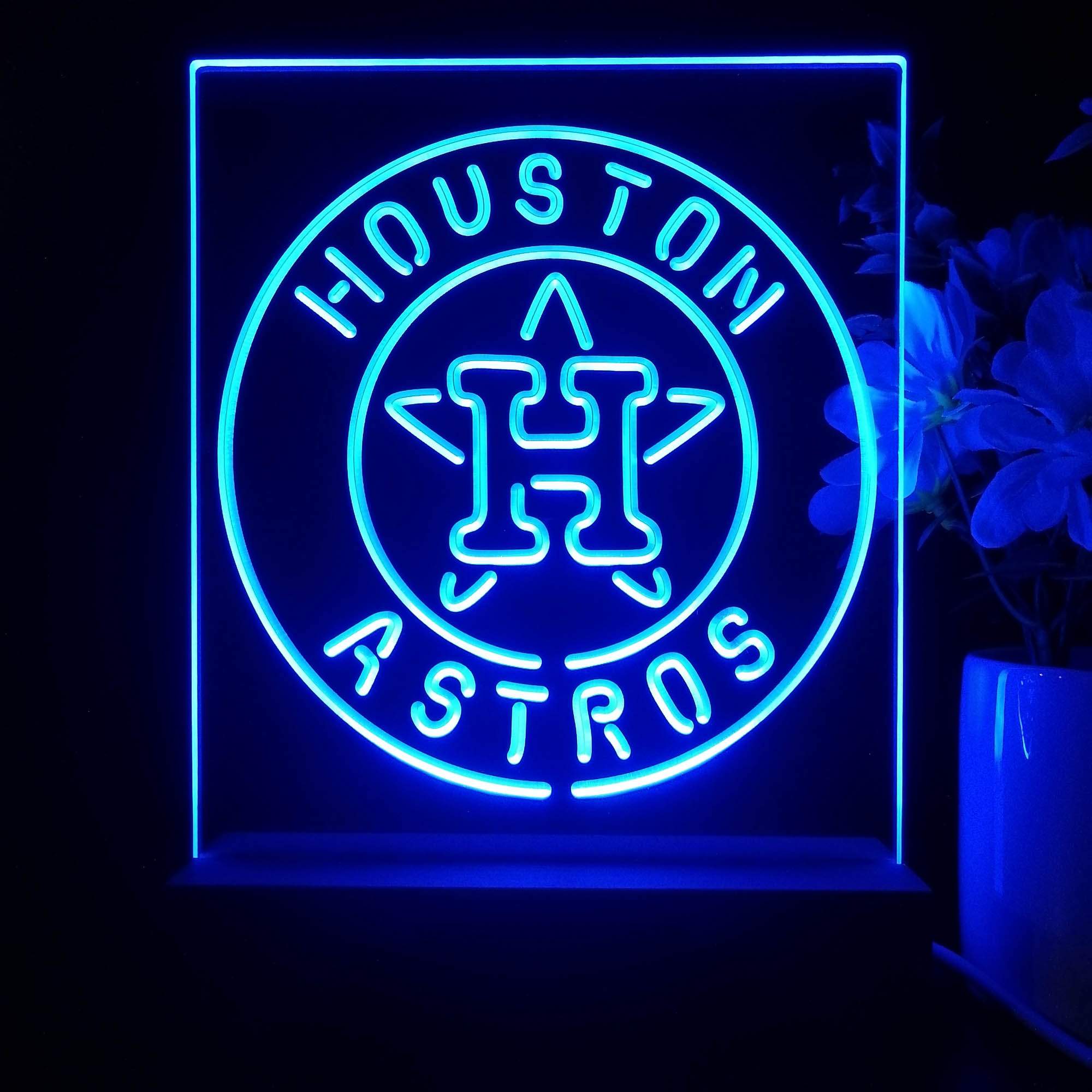 Houston Astros Logo 1 LED Desk Light - Legacy Edition | FanSignsTime