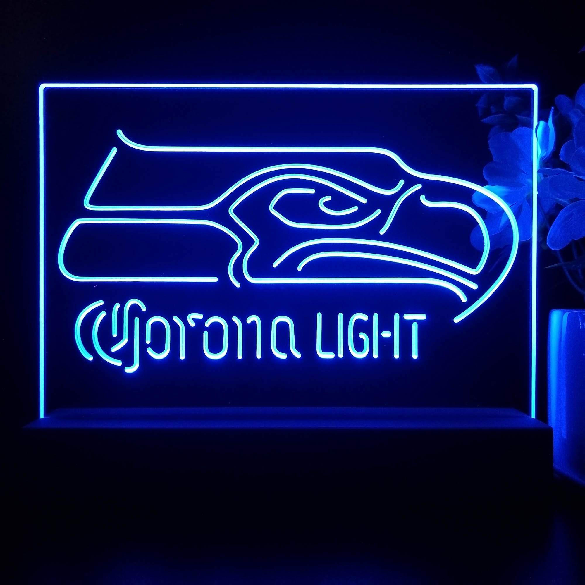 Seattle Seahawks Corona Light LED Desk Light | FanSignsTime