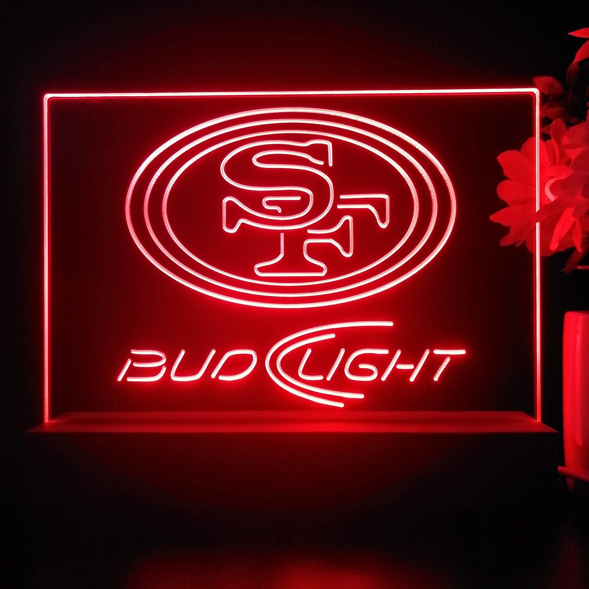 San Francisco 49ers Bud Light LED Desk Light | FanSignsTime