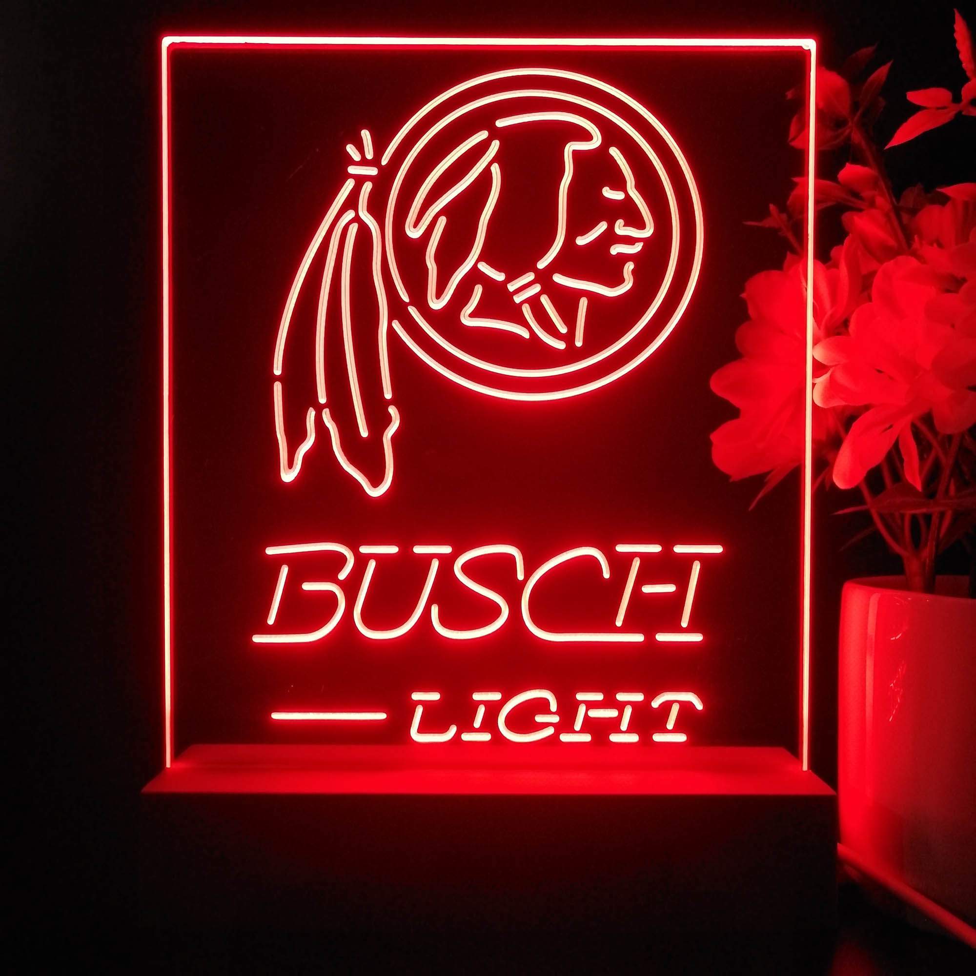 Washington Football Team Busch Light LED Desk Light | FanSignsTime