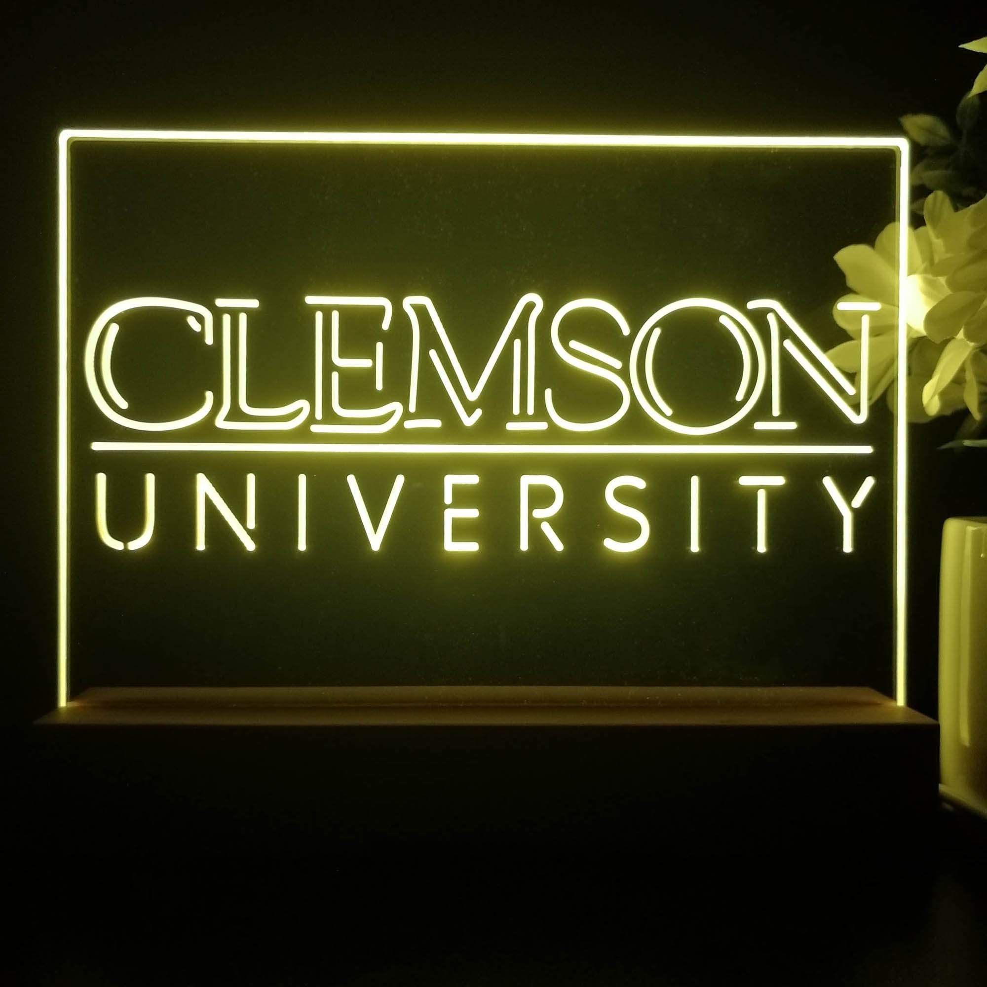 Clemson University Logo LED Desk Light | FanSignsTime
