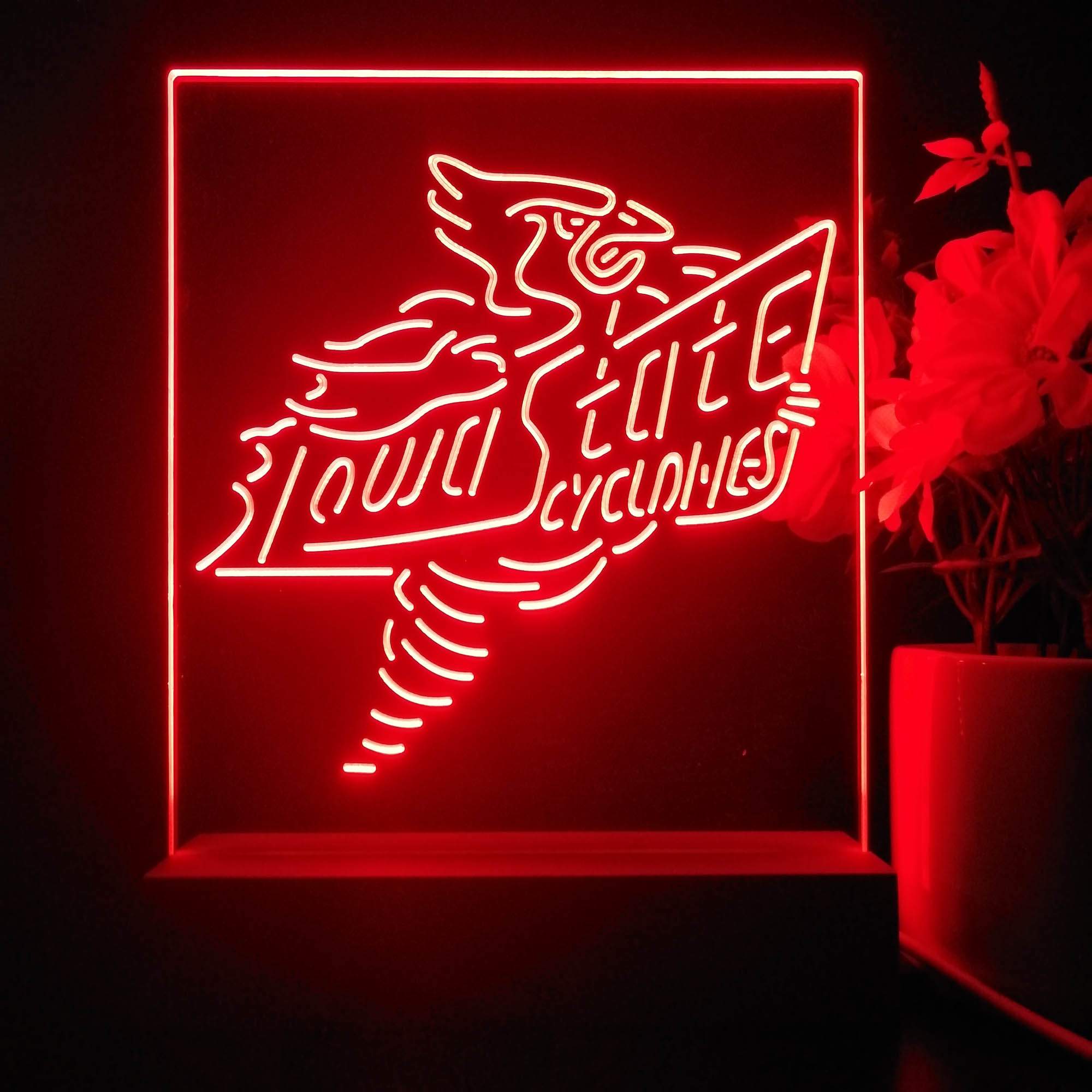 Iowa State Cyclones Logo LED Desk Light | FanSignsTime