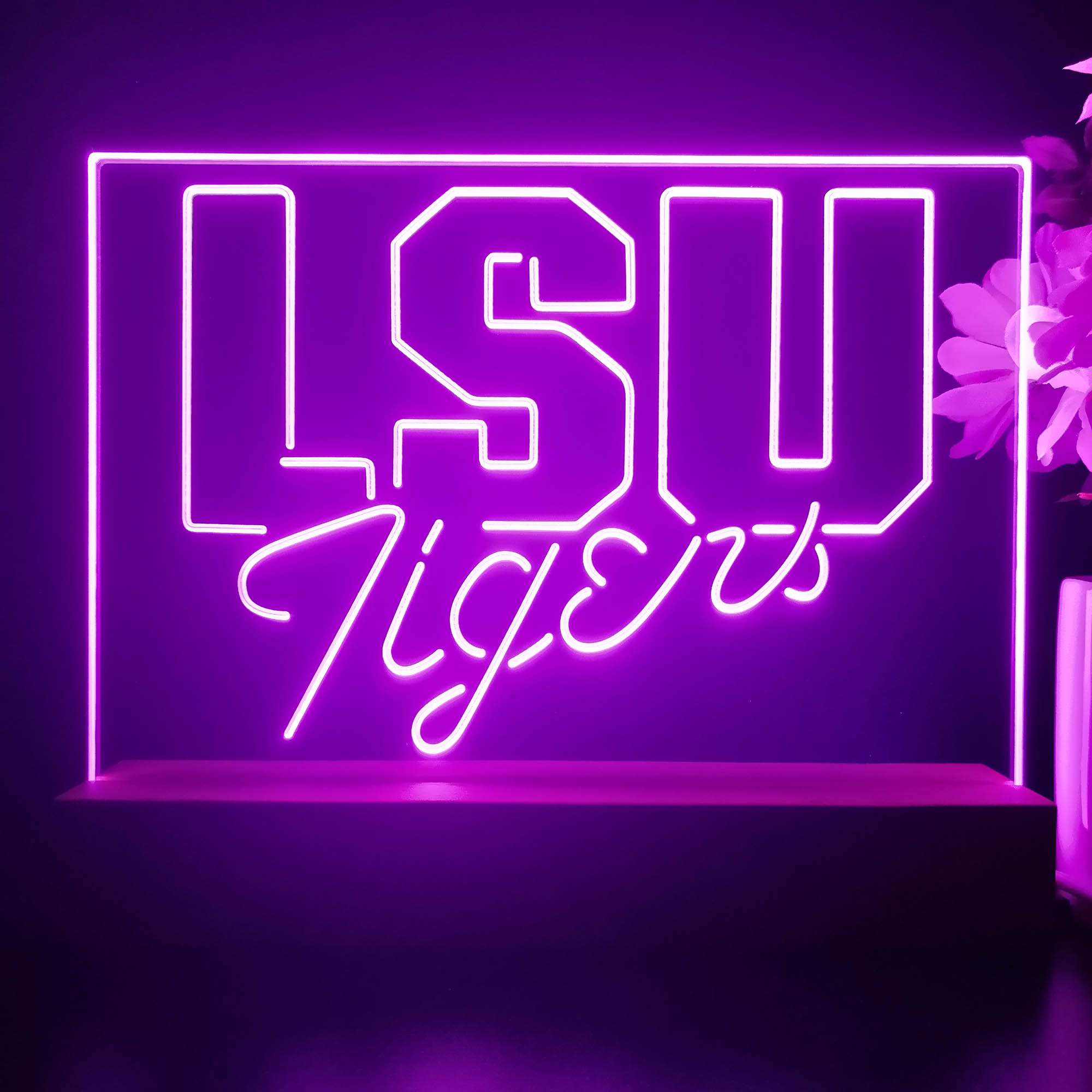 LSU Tigers Logo 2 LED Desk Light - Legacy Edition | FanSignsTime