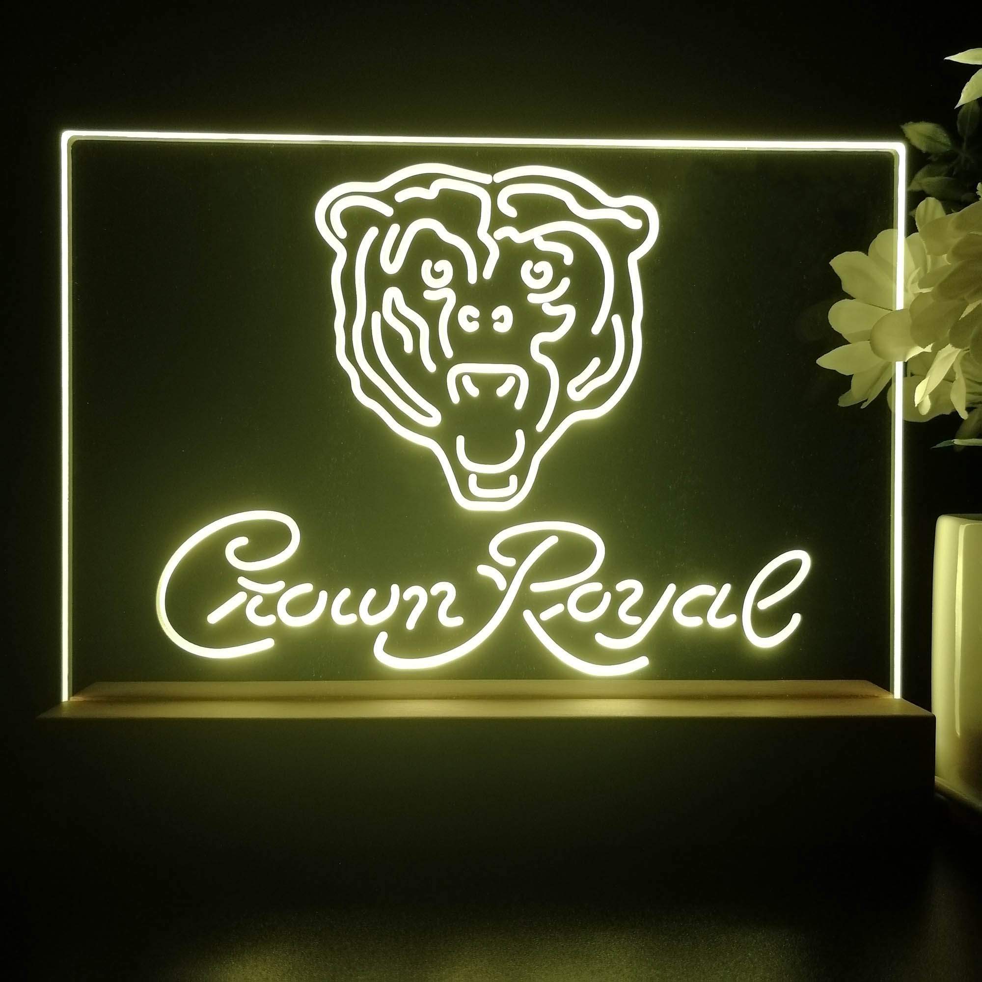 Chicago Bears Crown Royal LED Desk Light | FanSignsTime