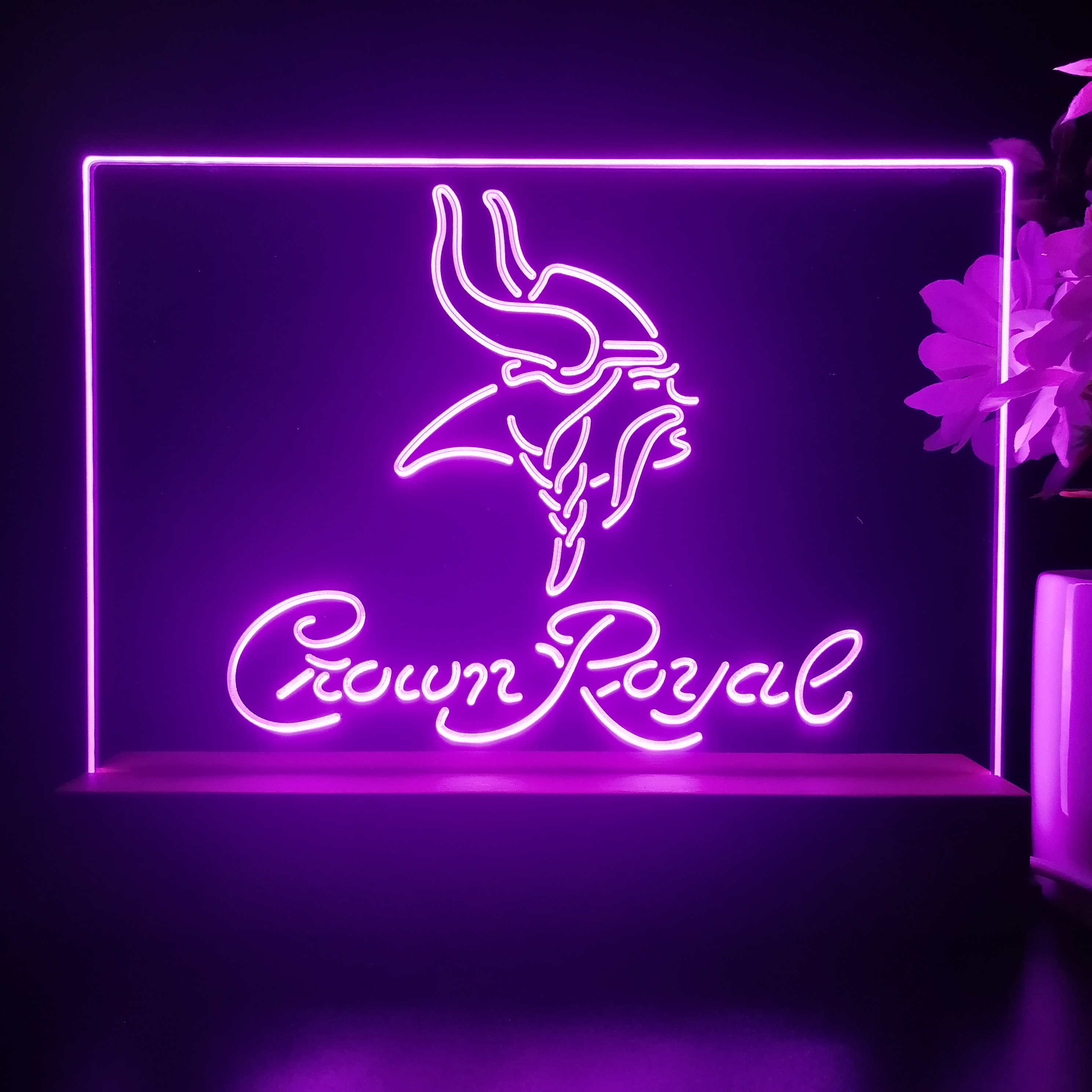 Minnesota Vikings Crown Royal LED Desk Light | FanSignsTime