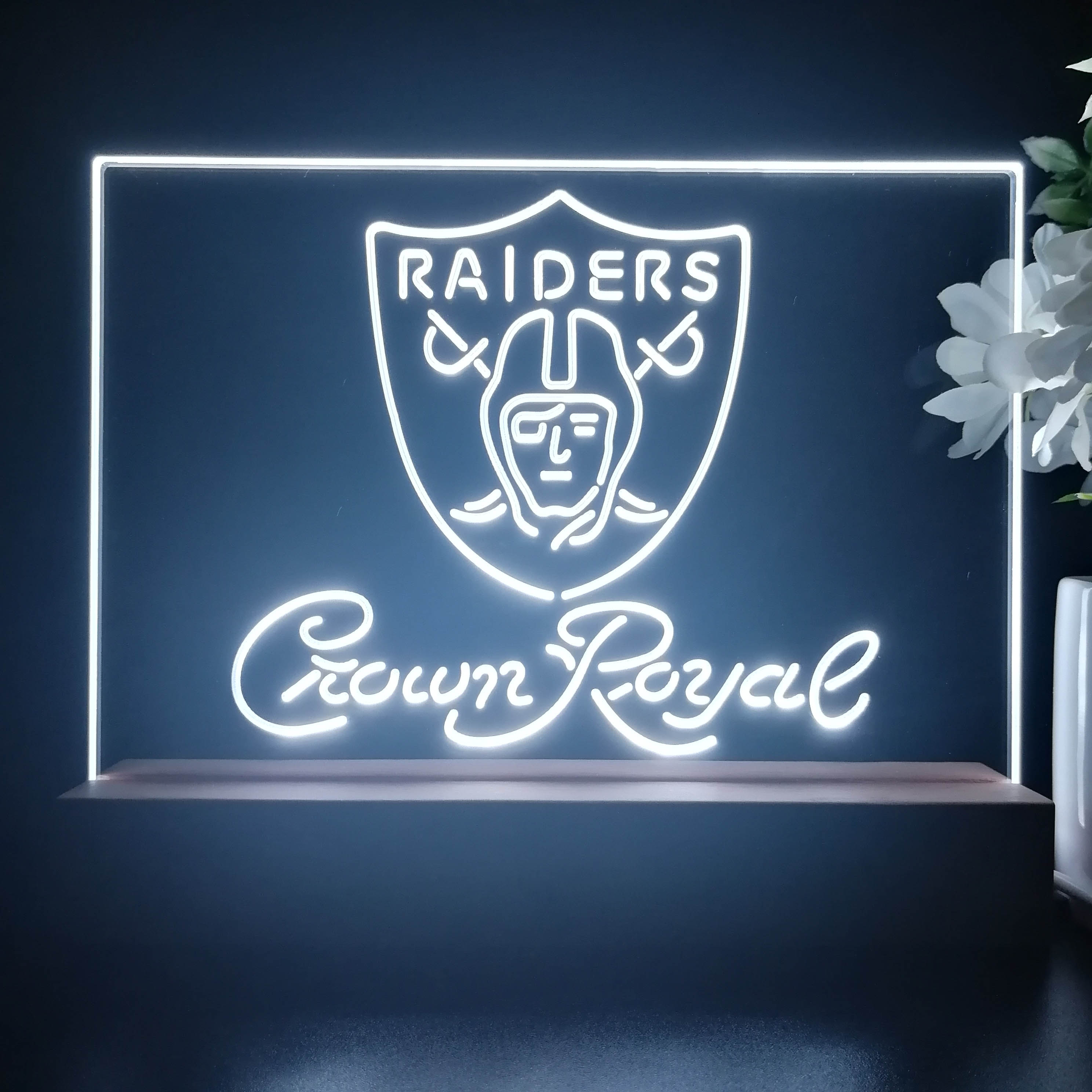 Las Vegas Raiders Crown Royal LED Desk Light | FanSignsTime