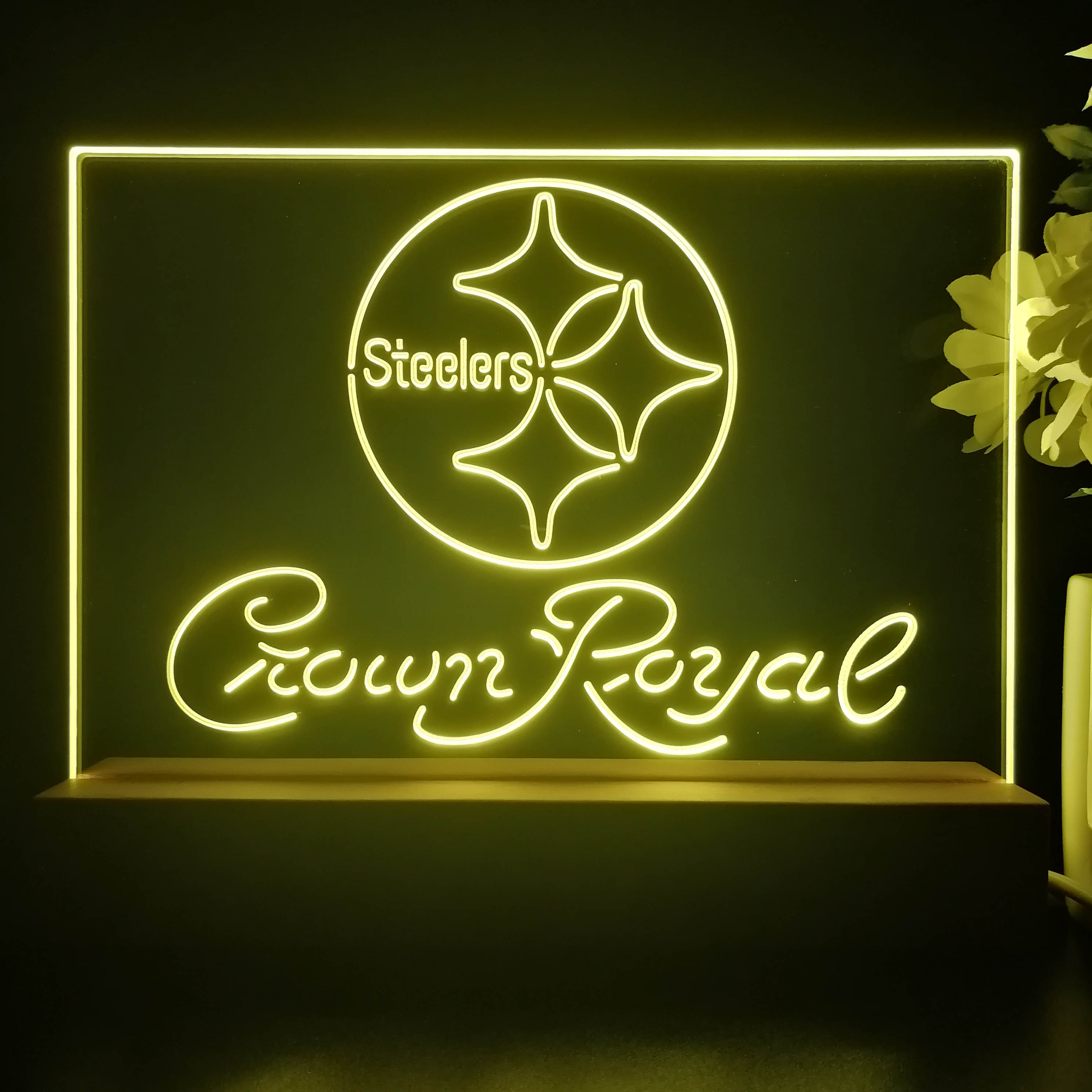 Pittsburgh Steelers Crown Royal LED Desk Light | FanSignsTime