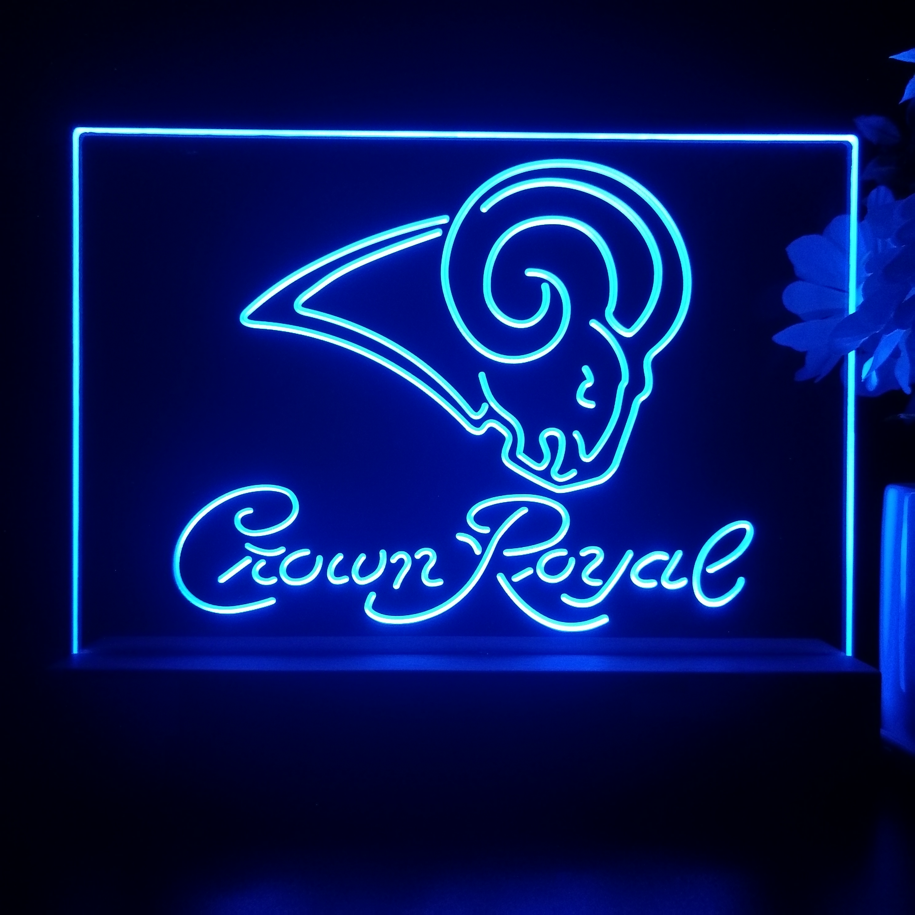 Los Angeles Rams Crown Royal LED Desk Light - Legacy Edition | FanSignsTime