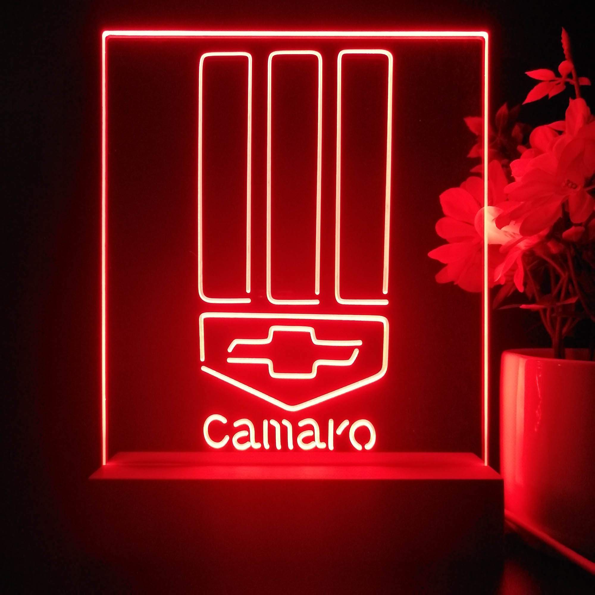 Chevrolet Camaro Emblem LED Desk Light | FanSignsTime