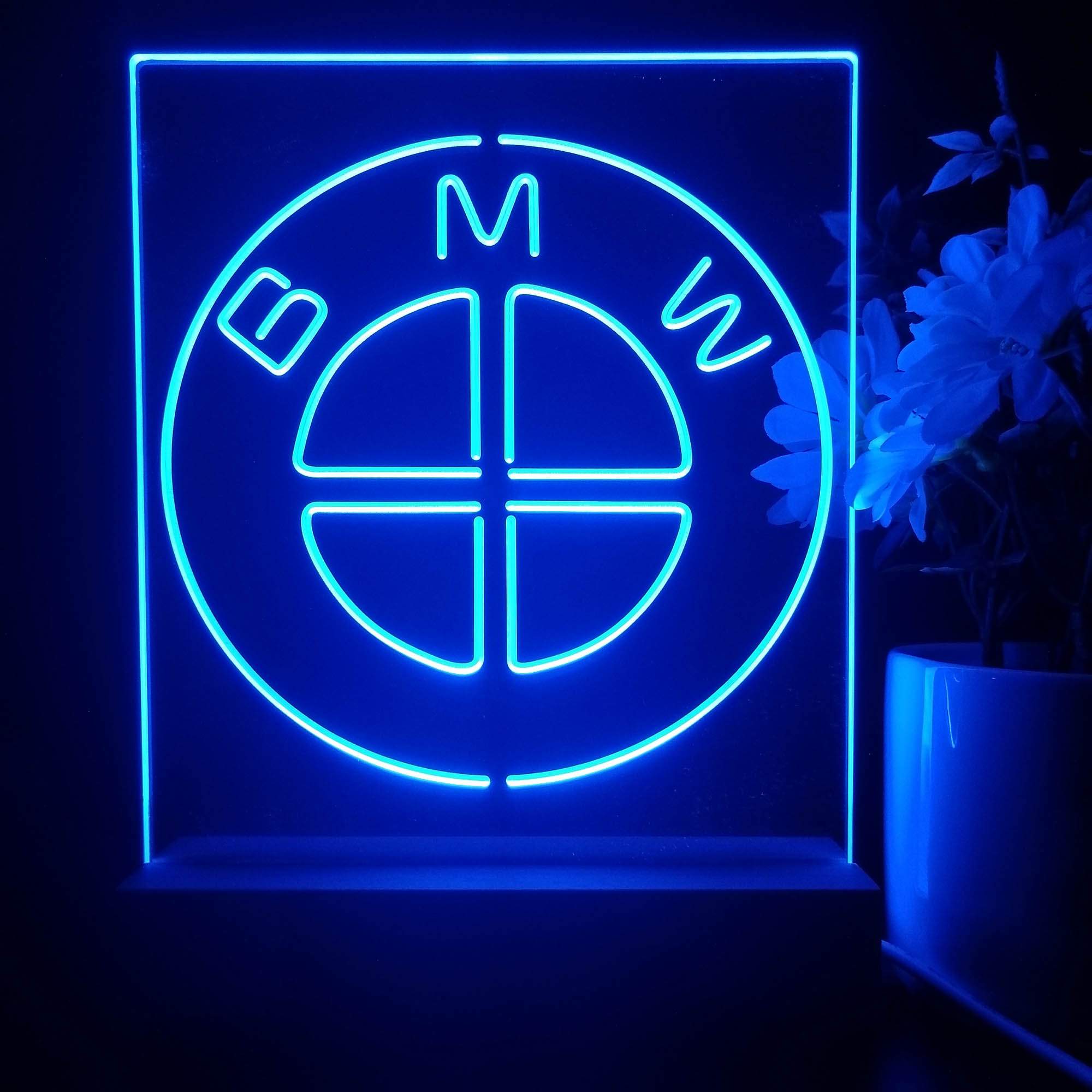 BMW Logo LED Desk Light | FanSignsTime