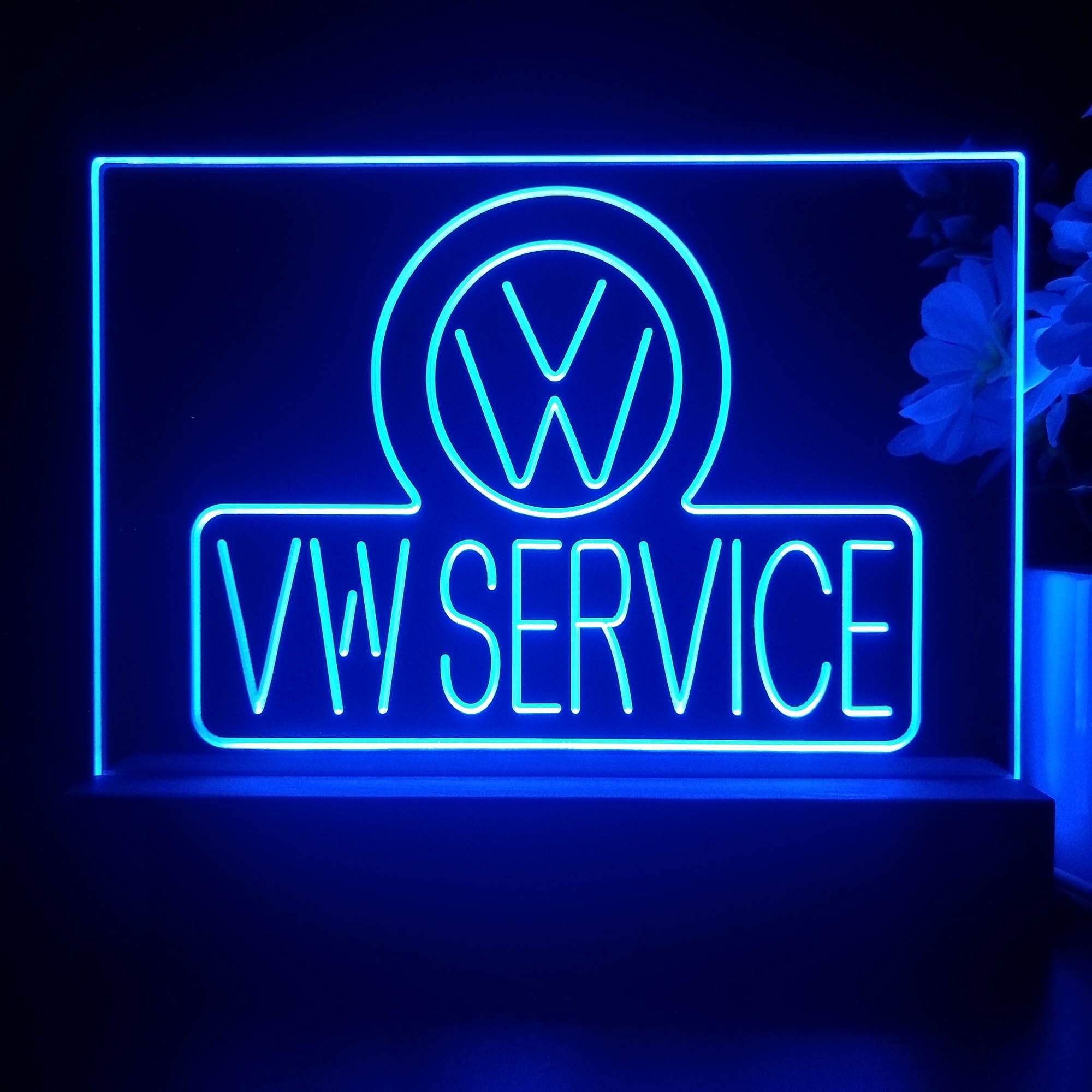Volkswagen VW Service LED Desk Light | FanSignsTime