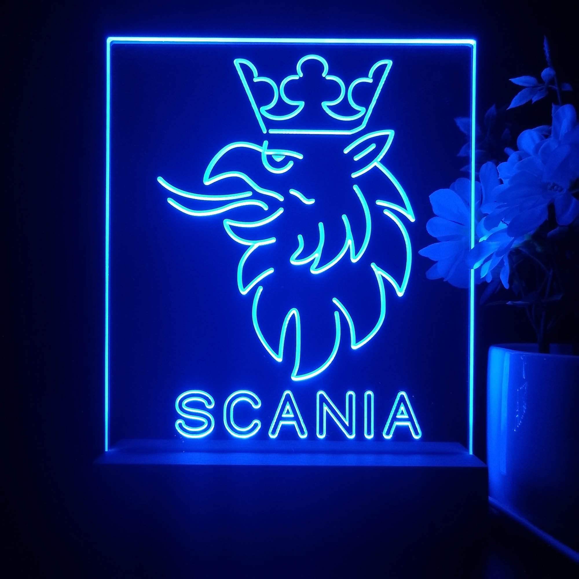 Scania Logo LED Desk Light | FanSignsTime