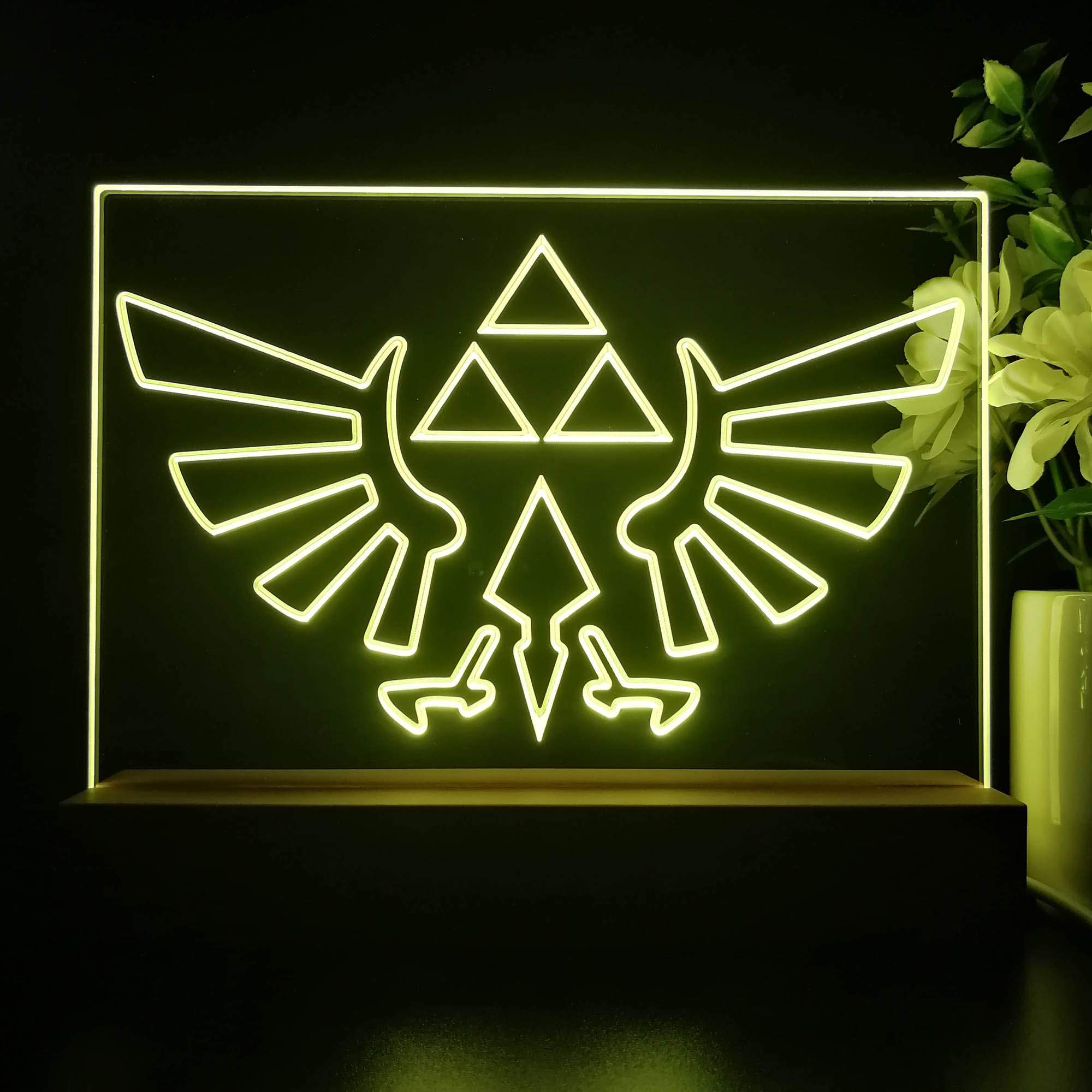 Legend of Zelda Triforce LED Desk Light | FanSignsTime