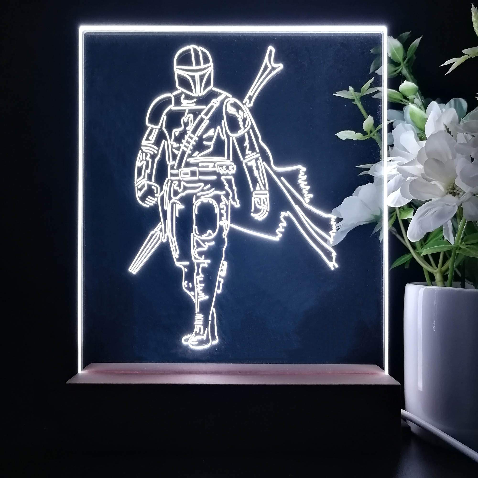 Star Wars The Mandalorian LED Desk Light | FanSignsTime