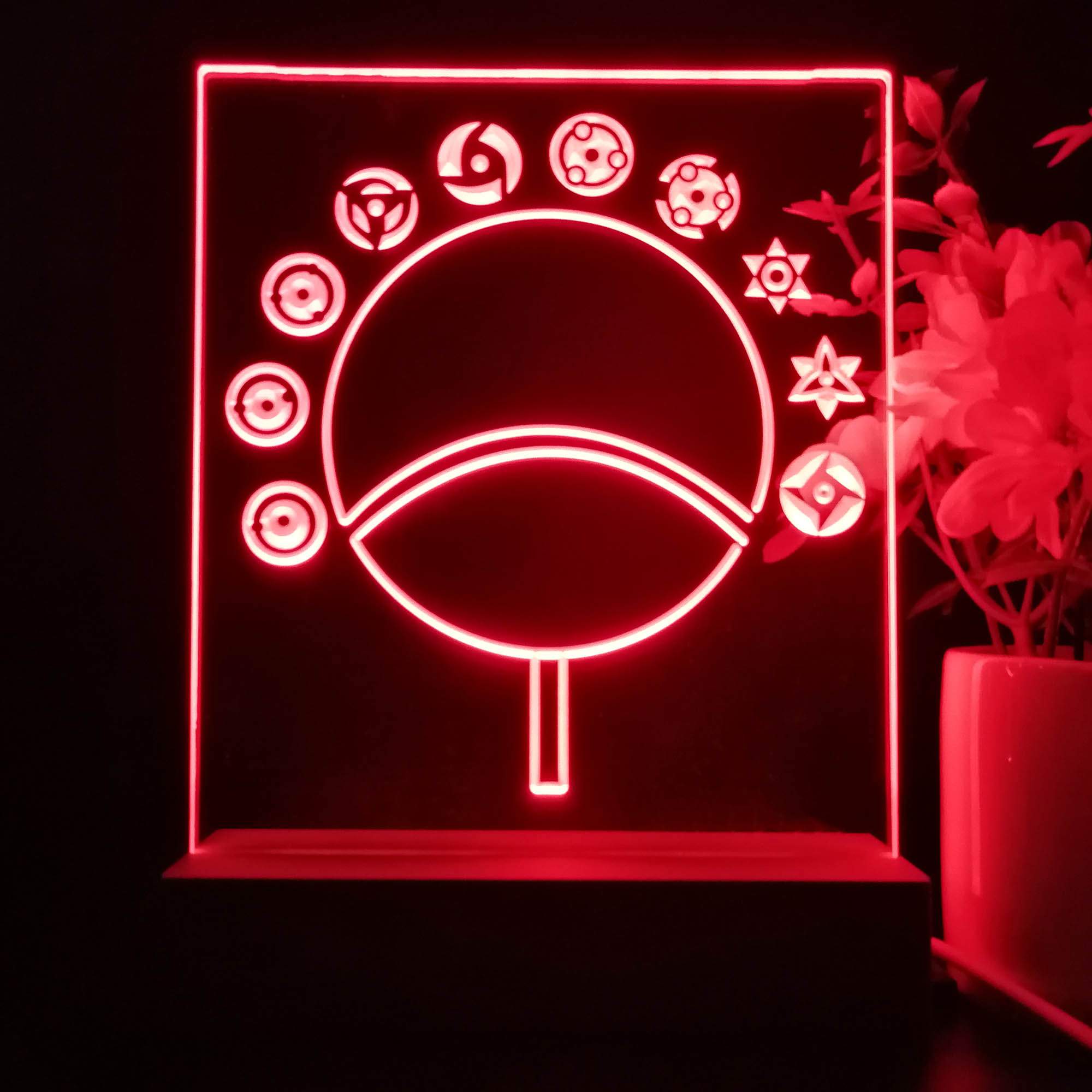 Naruto Sharingan Circular Fan LED Desk Light | FanSignsTime