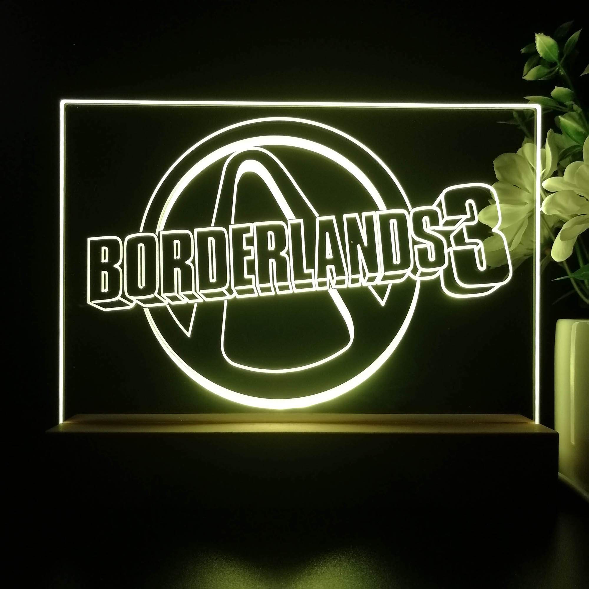 Borderlands 3 Logo LED Desk Light | FanSignsTime