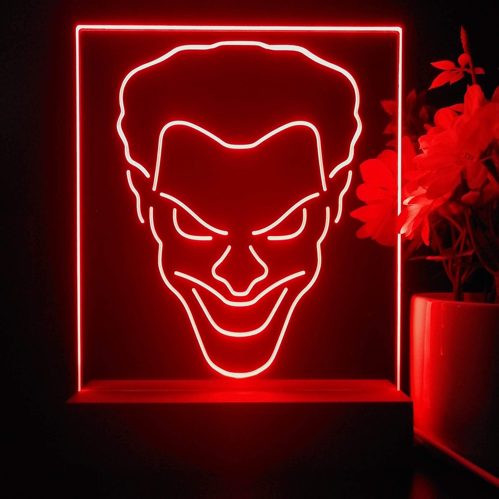 Joker Face LED Desk Light | FanSignsTime