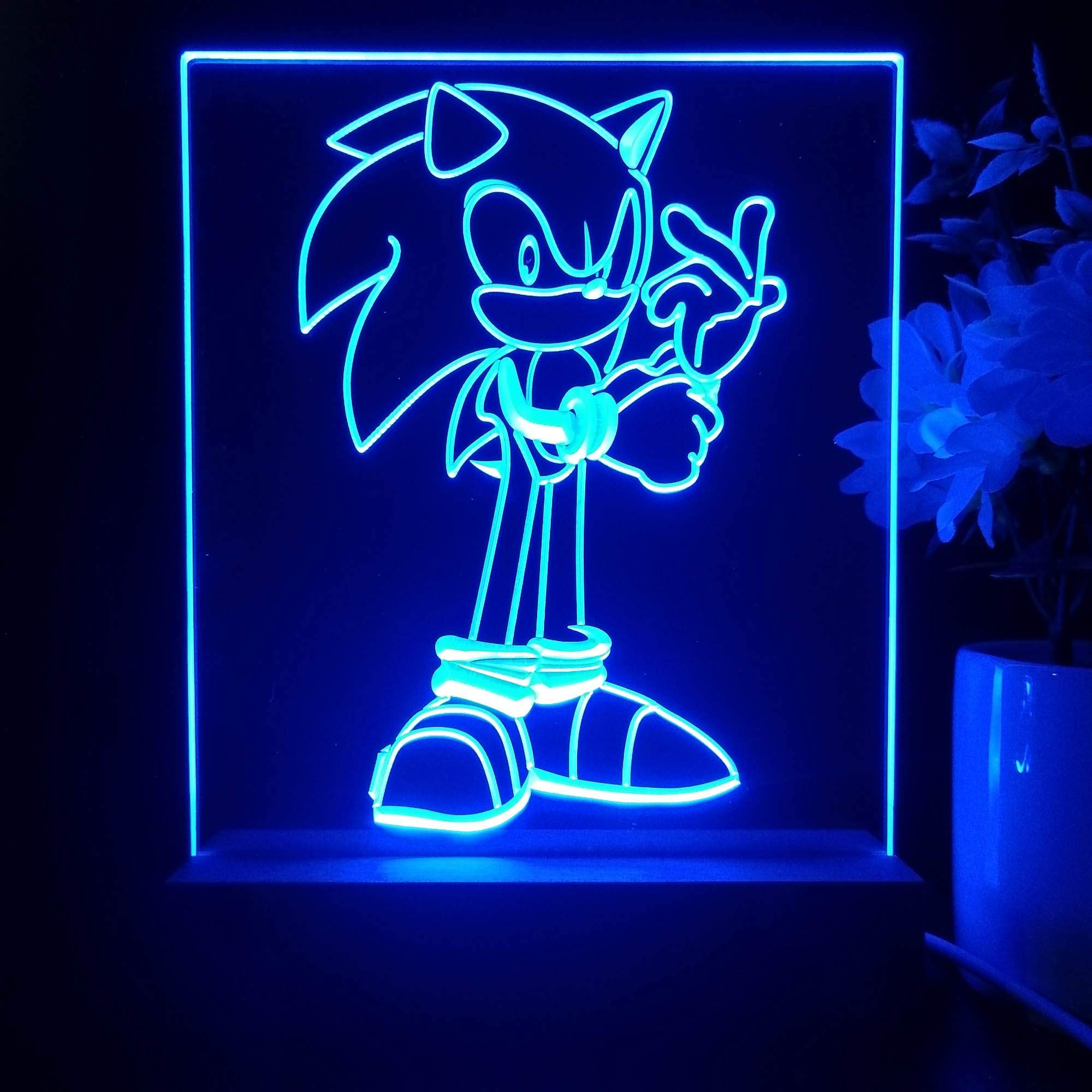Sonic The Hedgehog LED Desk Light | FanSignsTime