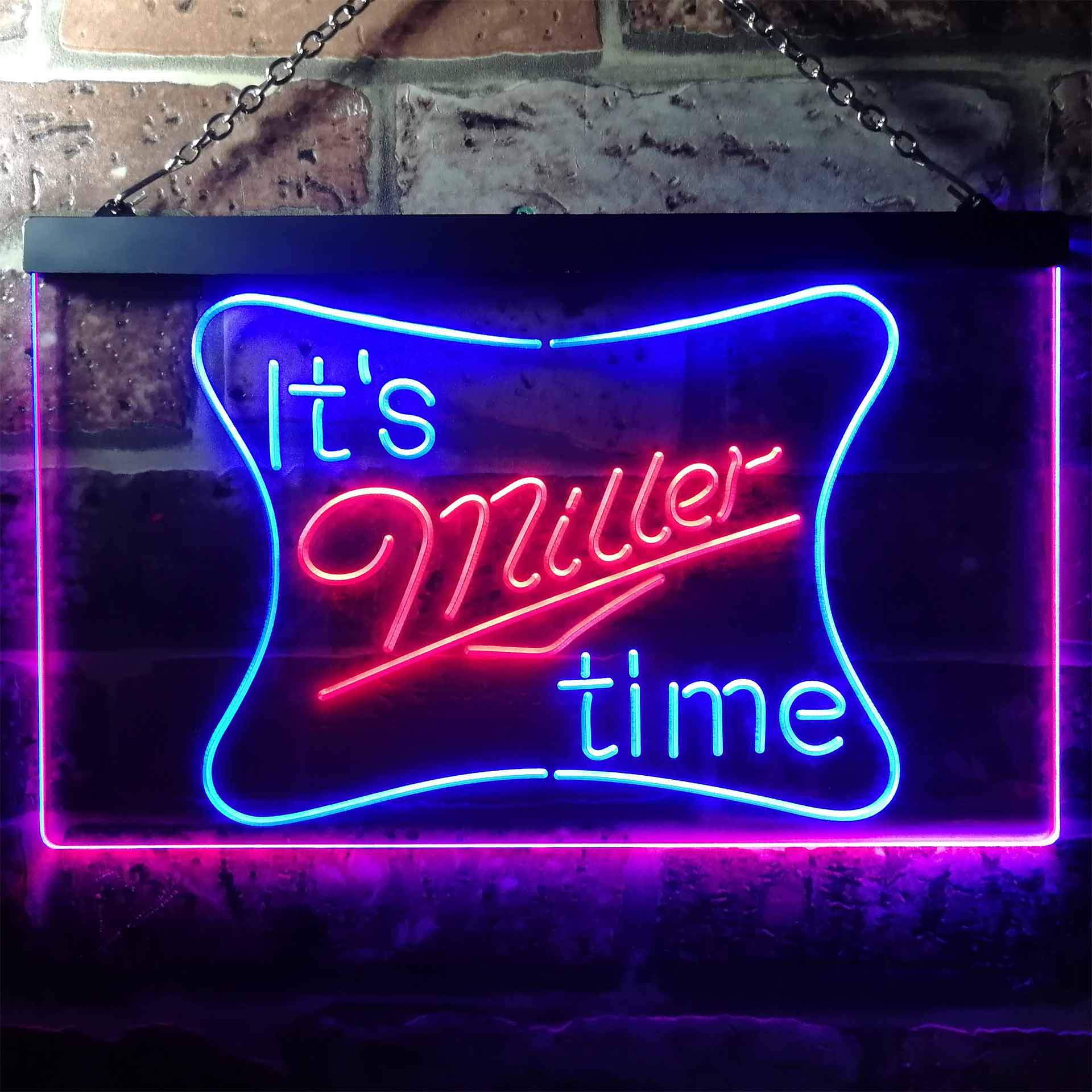Miller It's Miller Time Neon-Like LED Sign | FanSignsTime