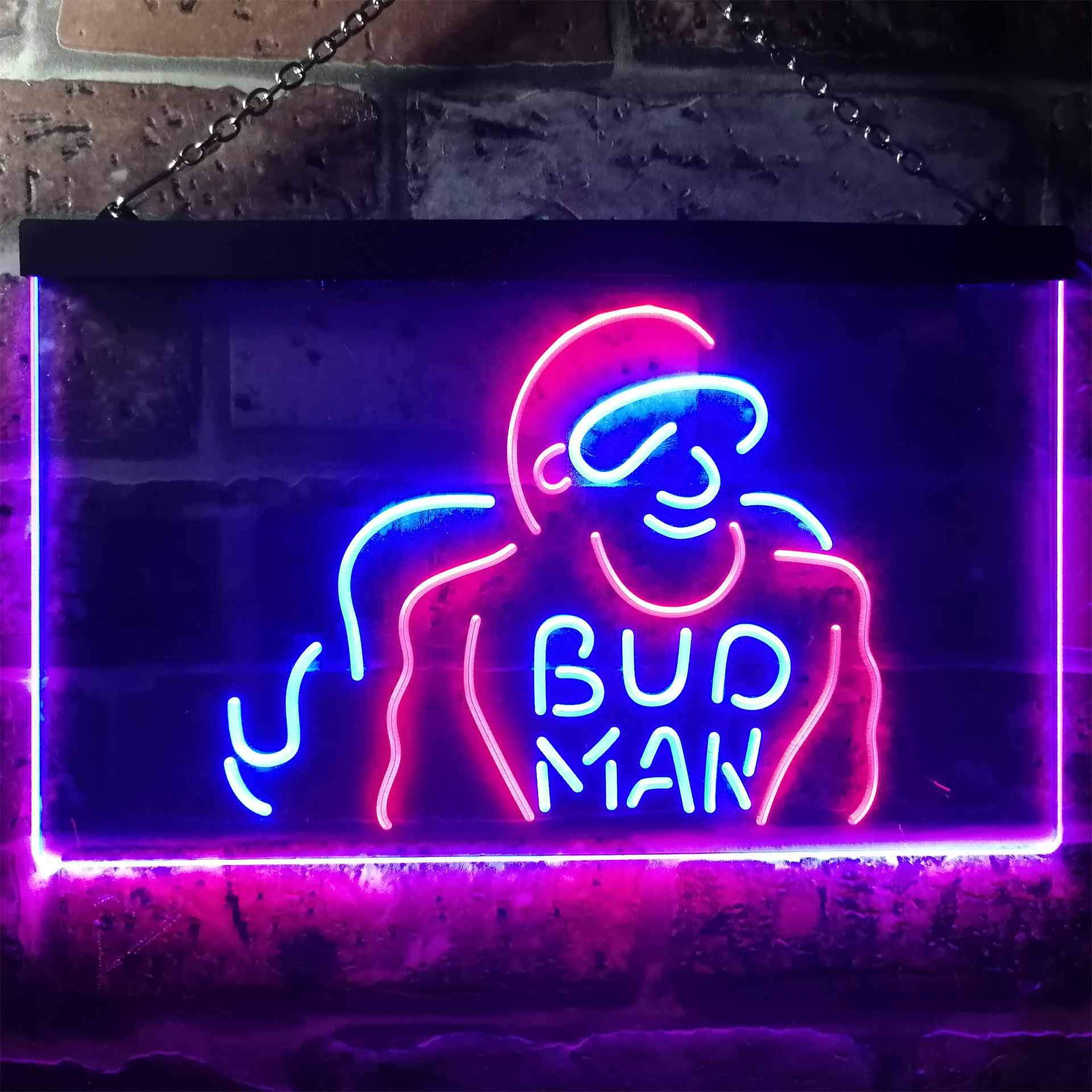Budweiser Bud Man Neon-Like LED Sign | FanSignsTime