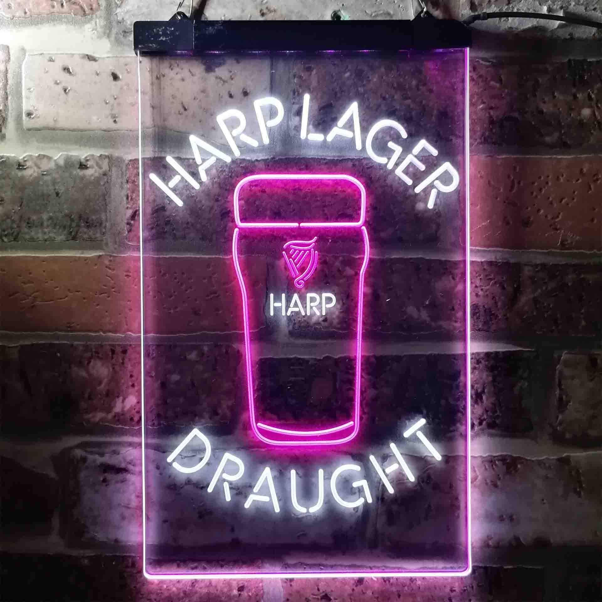 Harp Draught Neon-Like LED Sign | FanSignsTime