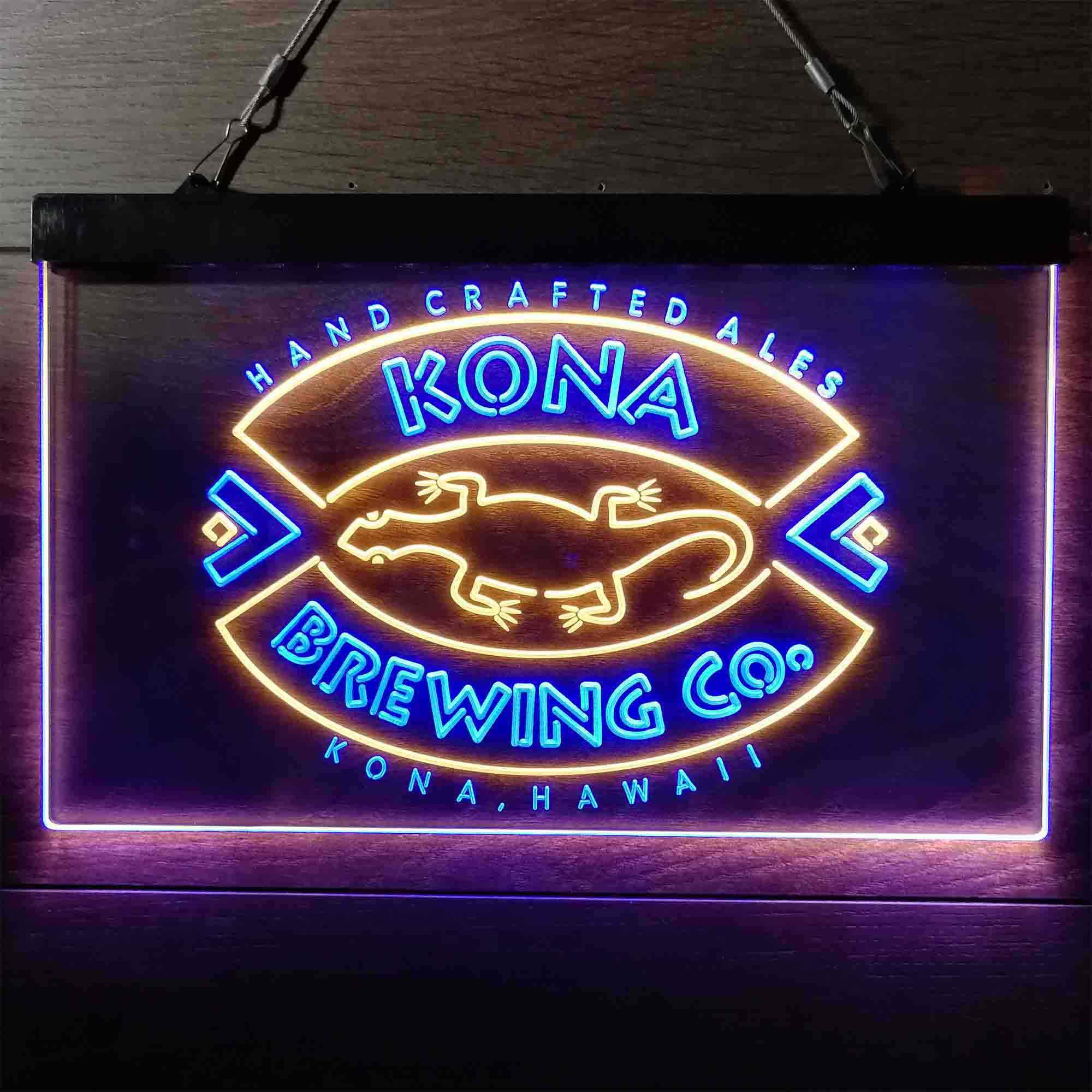Kona Brewing Co. Handcrafted Ales Neon-Like LED Sign | FanSignsTime