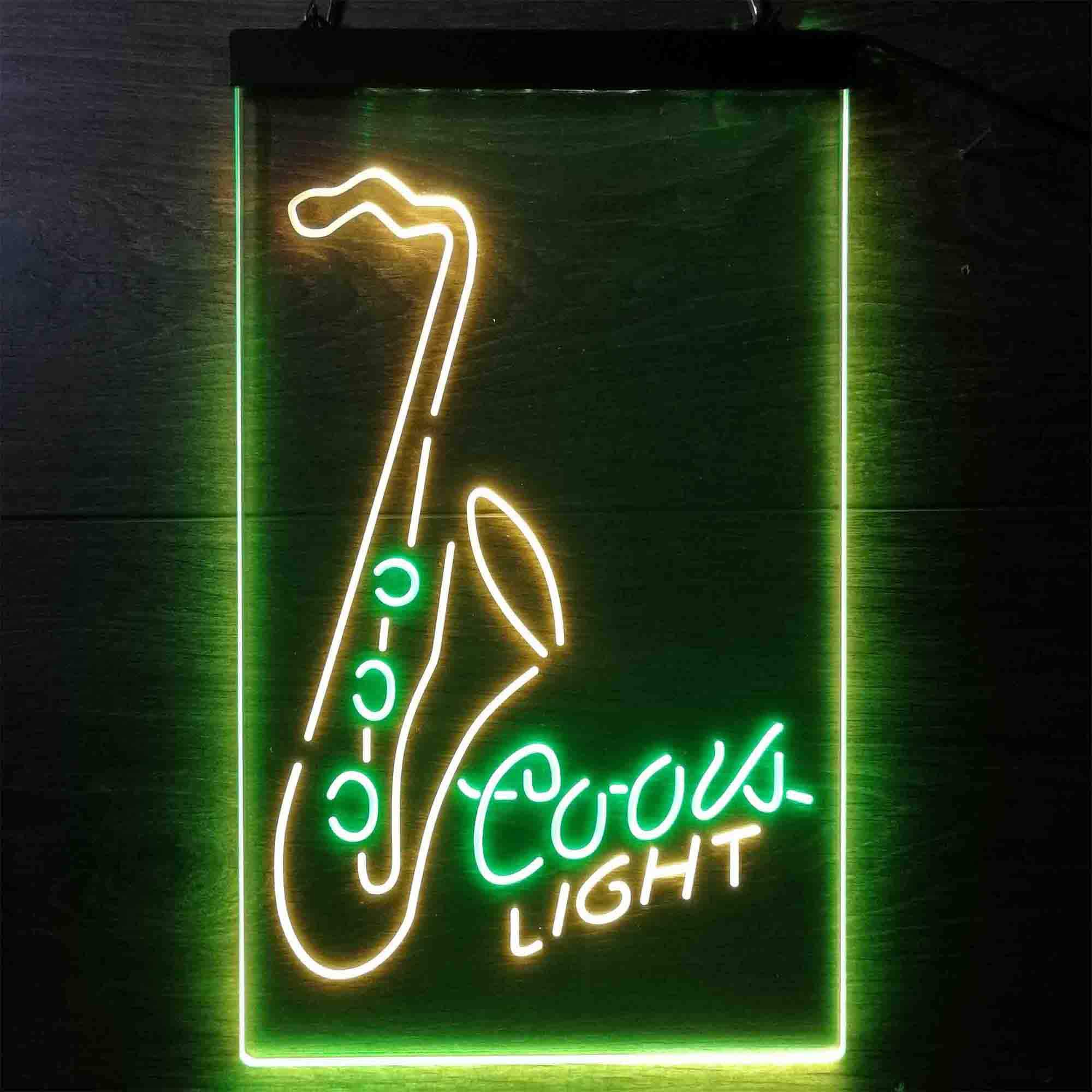 Coors Light Saxophone Neon-Like LED Sign | FanSignsTime