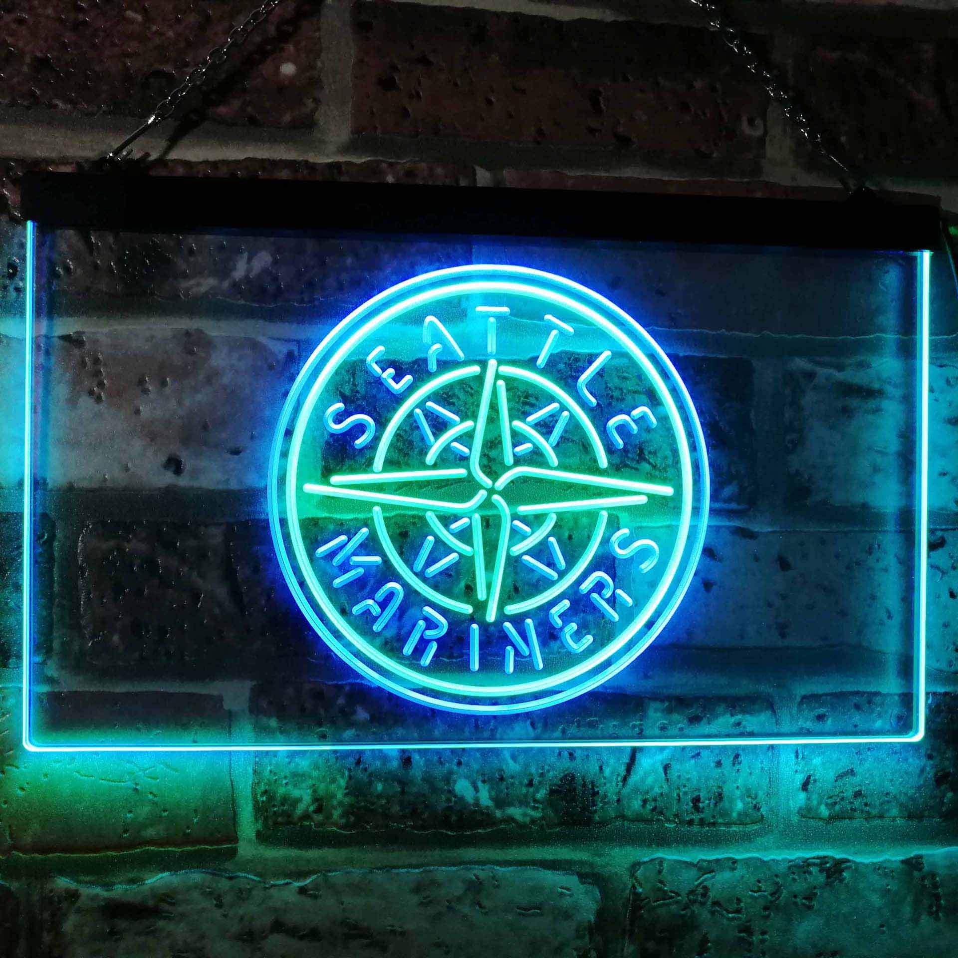 Seattle Mariners Logo 1 Neon-Like LED Sign | FanSignsTime