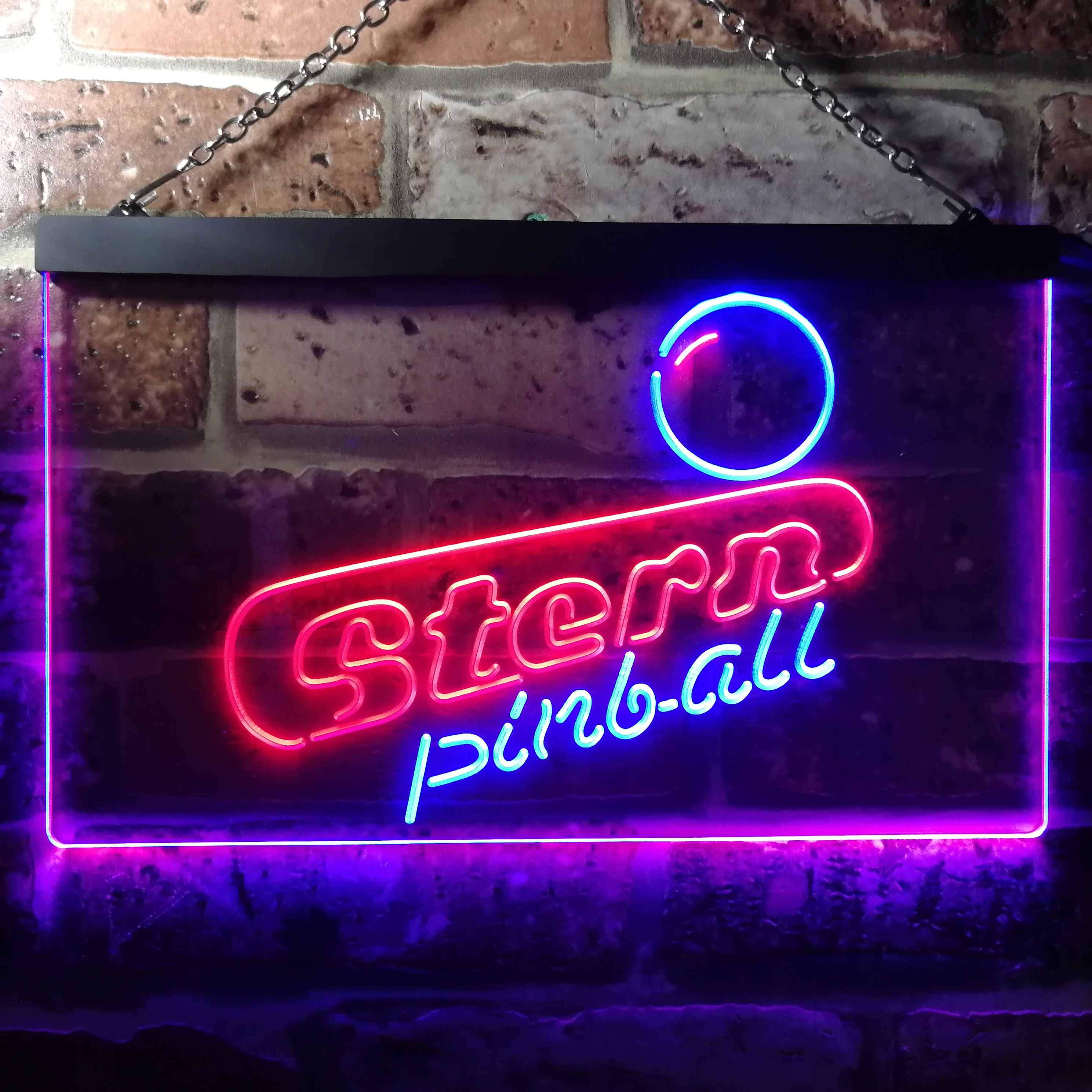 Stern Pinball Logo Neon-Like LED Sign | FanSignsTime