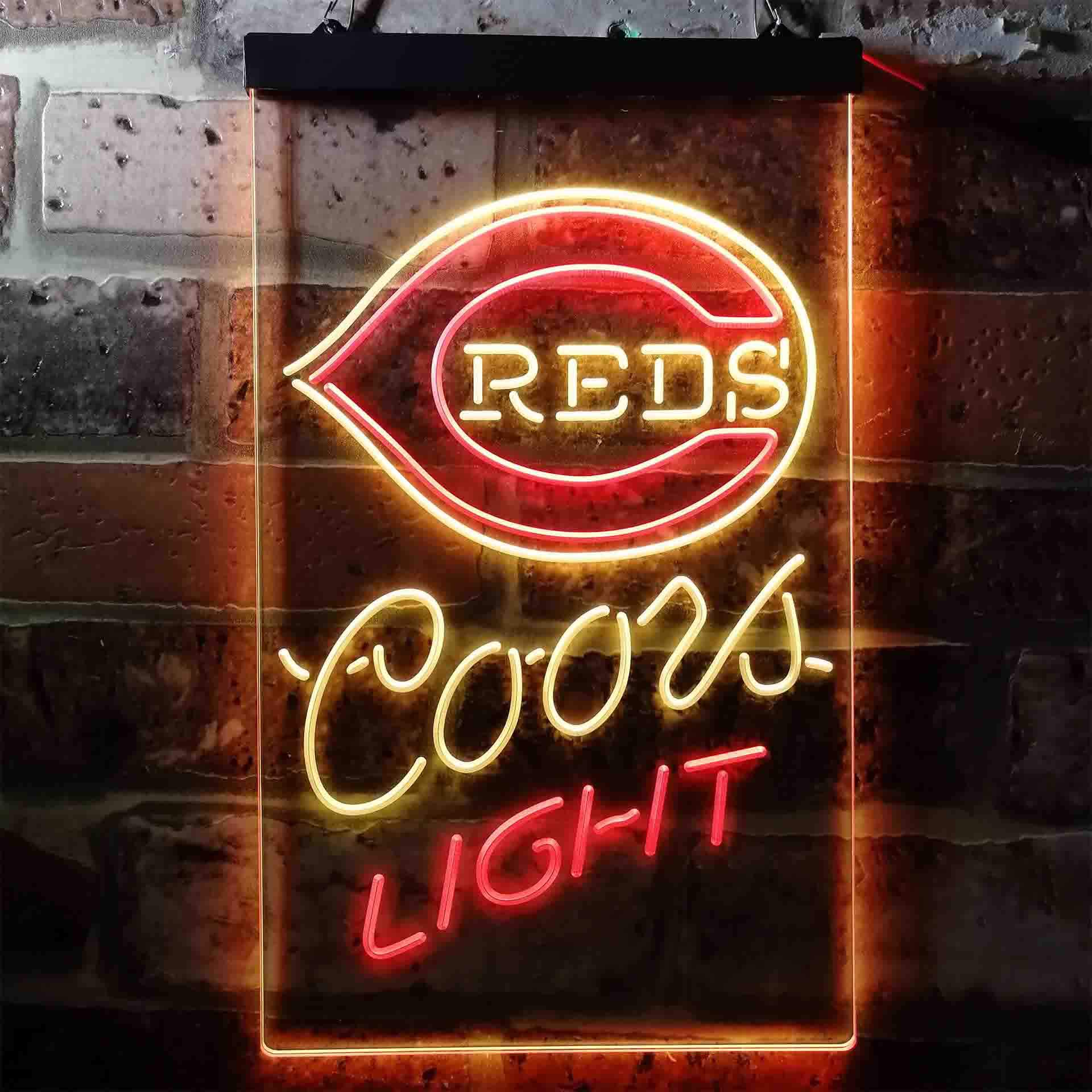 Cincinnati Reds Coors Light Neon-Like LED Sign | FanSignsTime