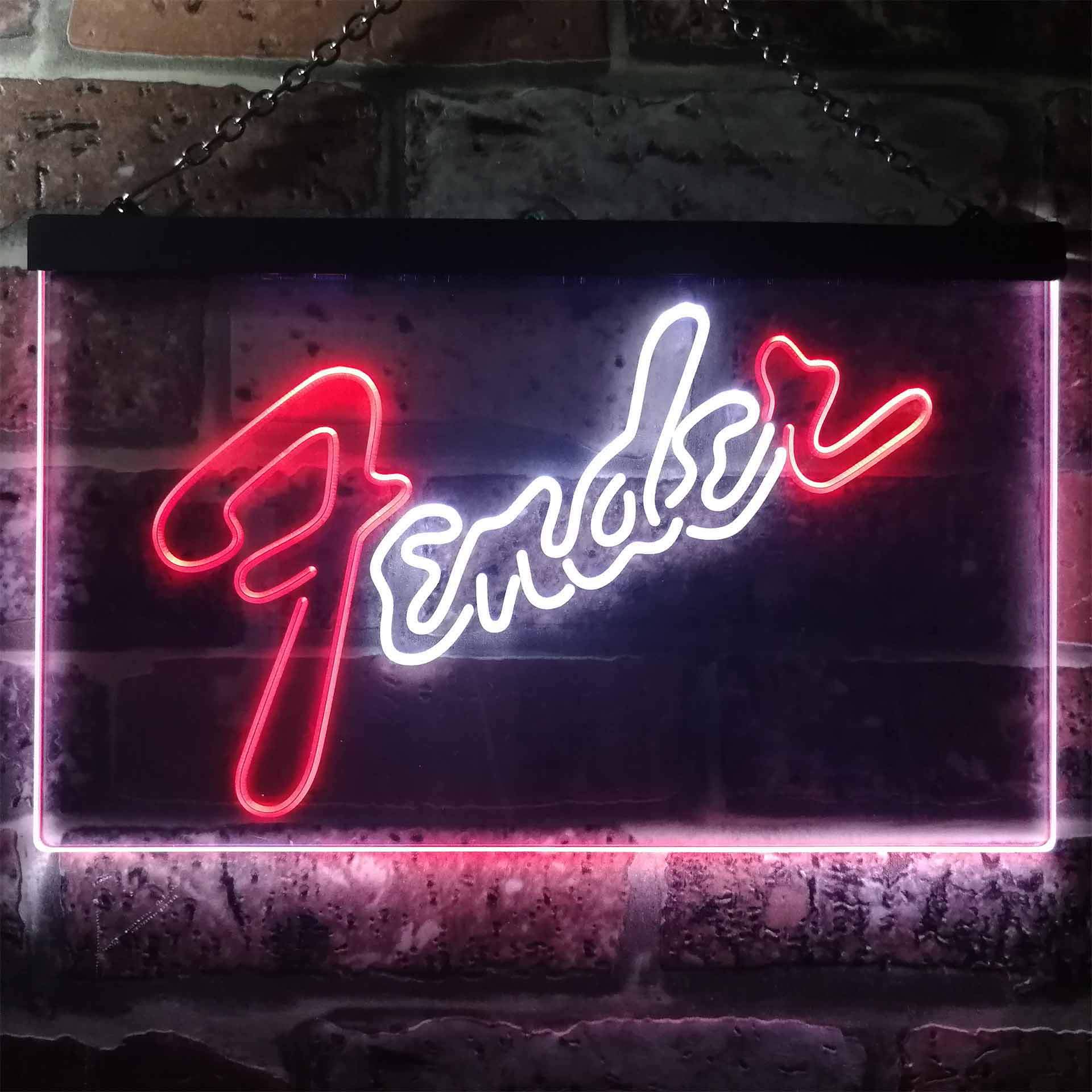 Fender Guitar Neon-Like LED Sign | FanSignsTime