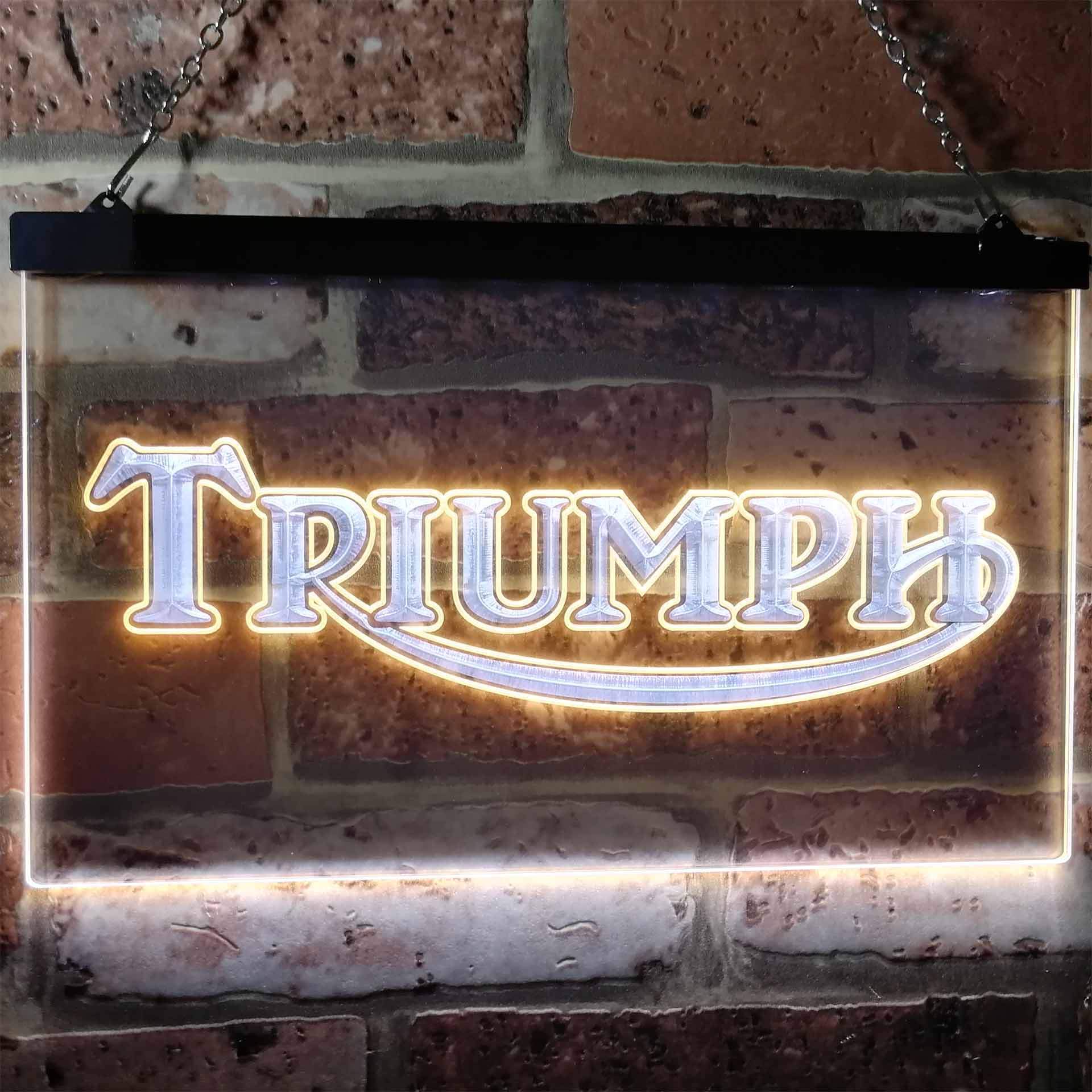 Triumph Old Logo Neon-Like LED Sign | FanSignsTime