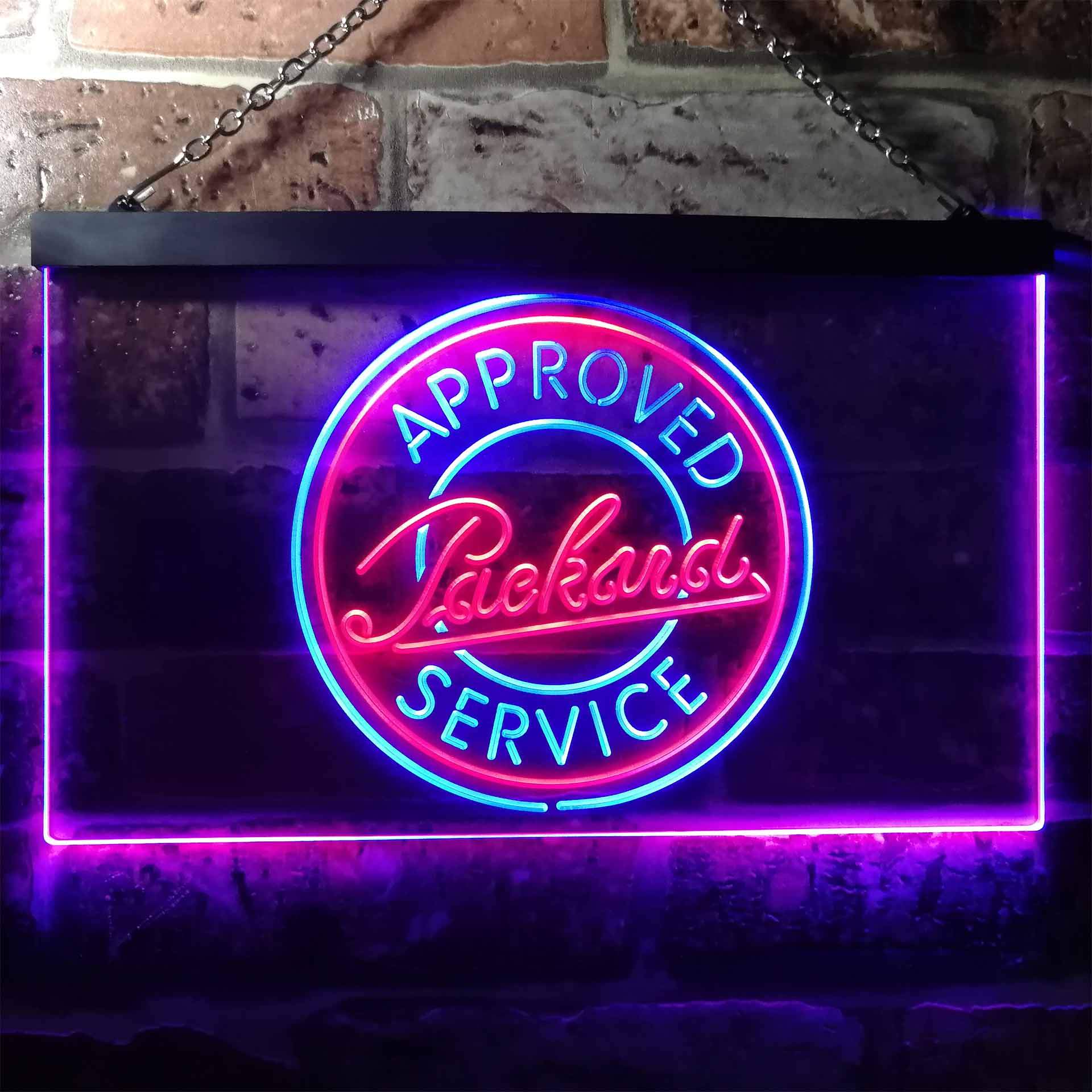 Packard Approved Service Neon-Like LED Sign | FanSignsTime