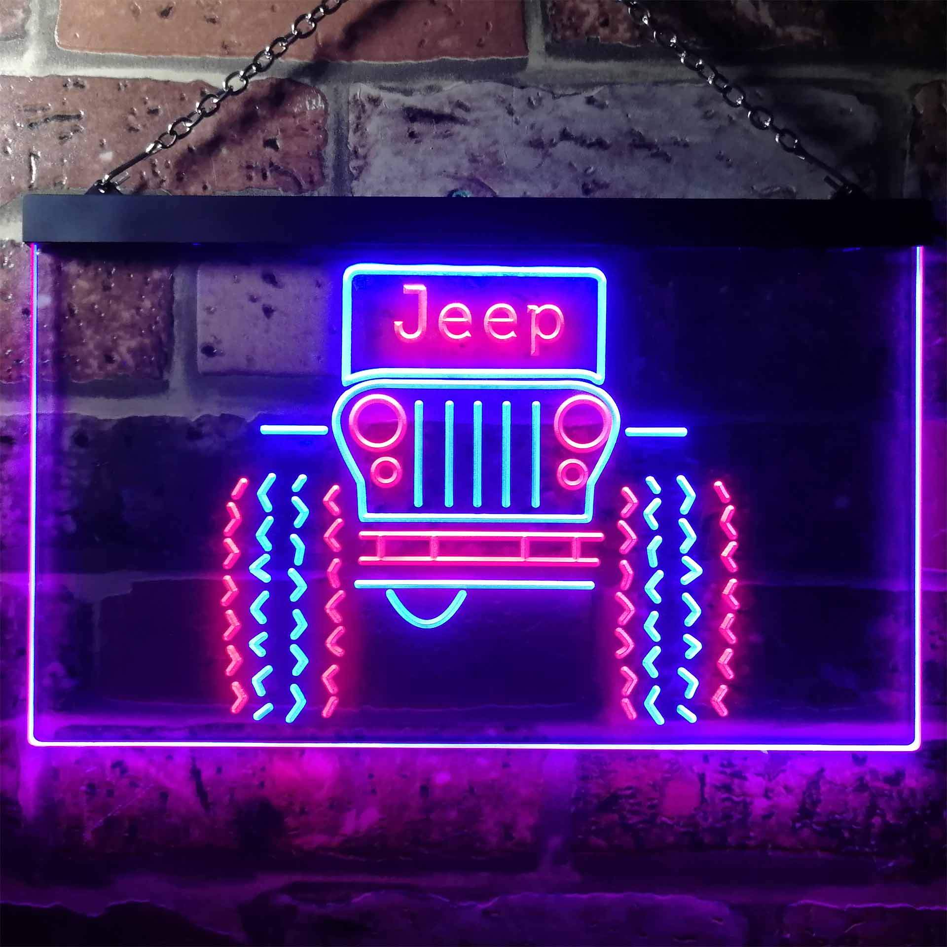 Jeep Neon-Like LED Sign | FanSignsTime