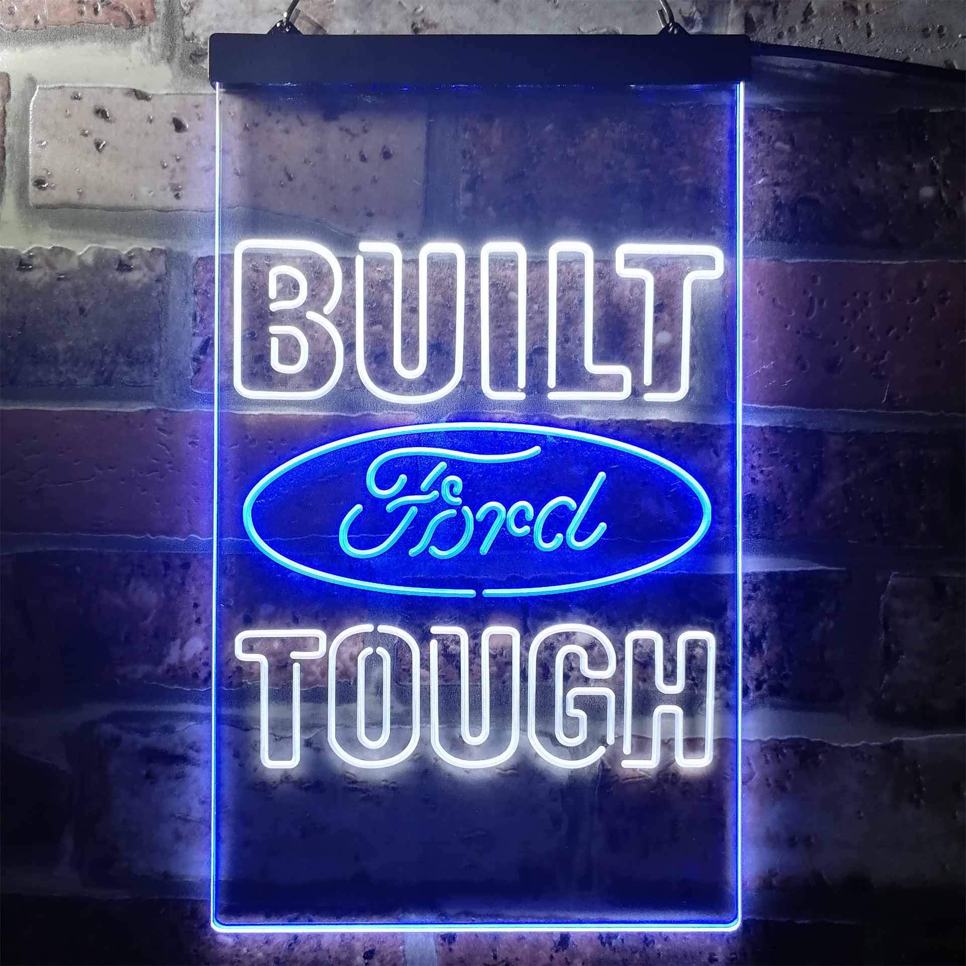 Ford Built Tough Neon-Like LED Sign | FanSignsTime