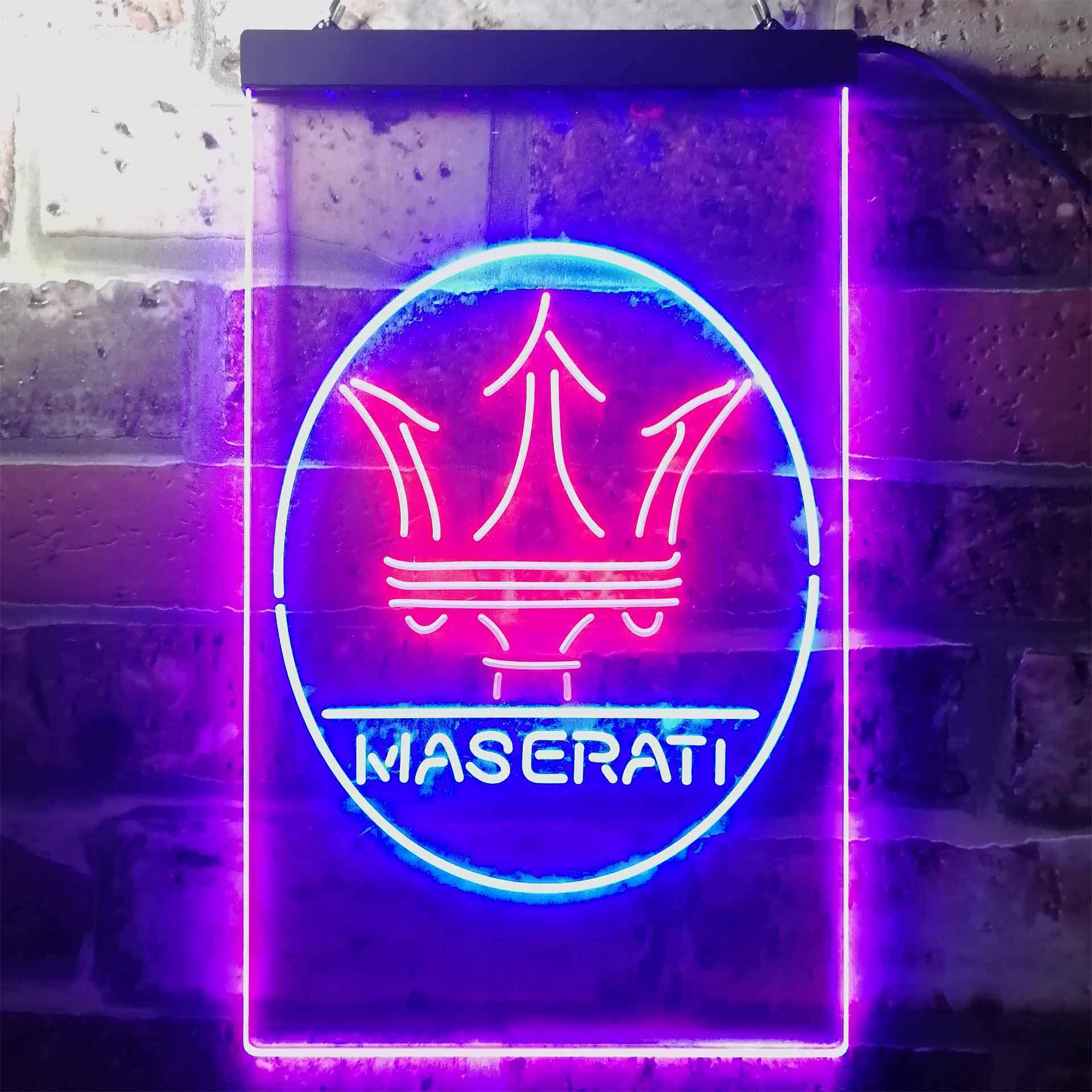 Maserati Neon-Like LED Sign | FanSignsTime
