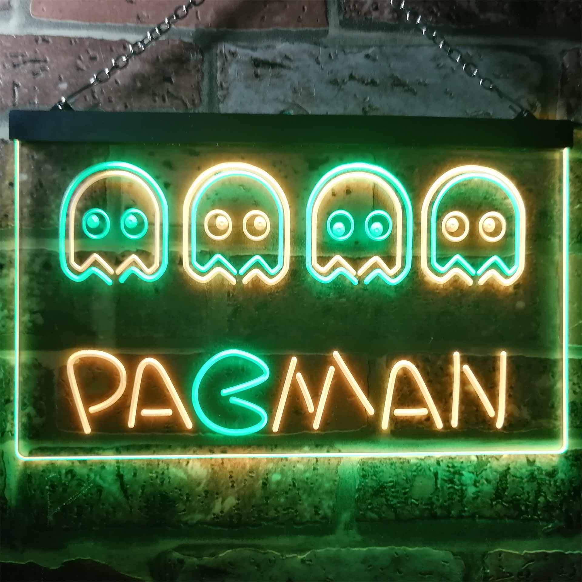 Pacman Neon-Like LED Sign | FanSignsTime