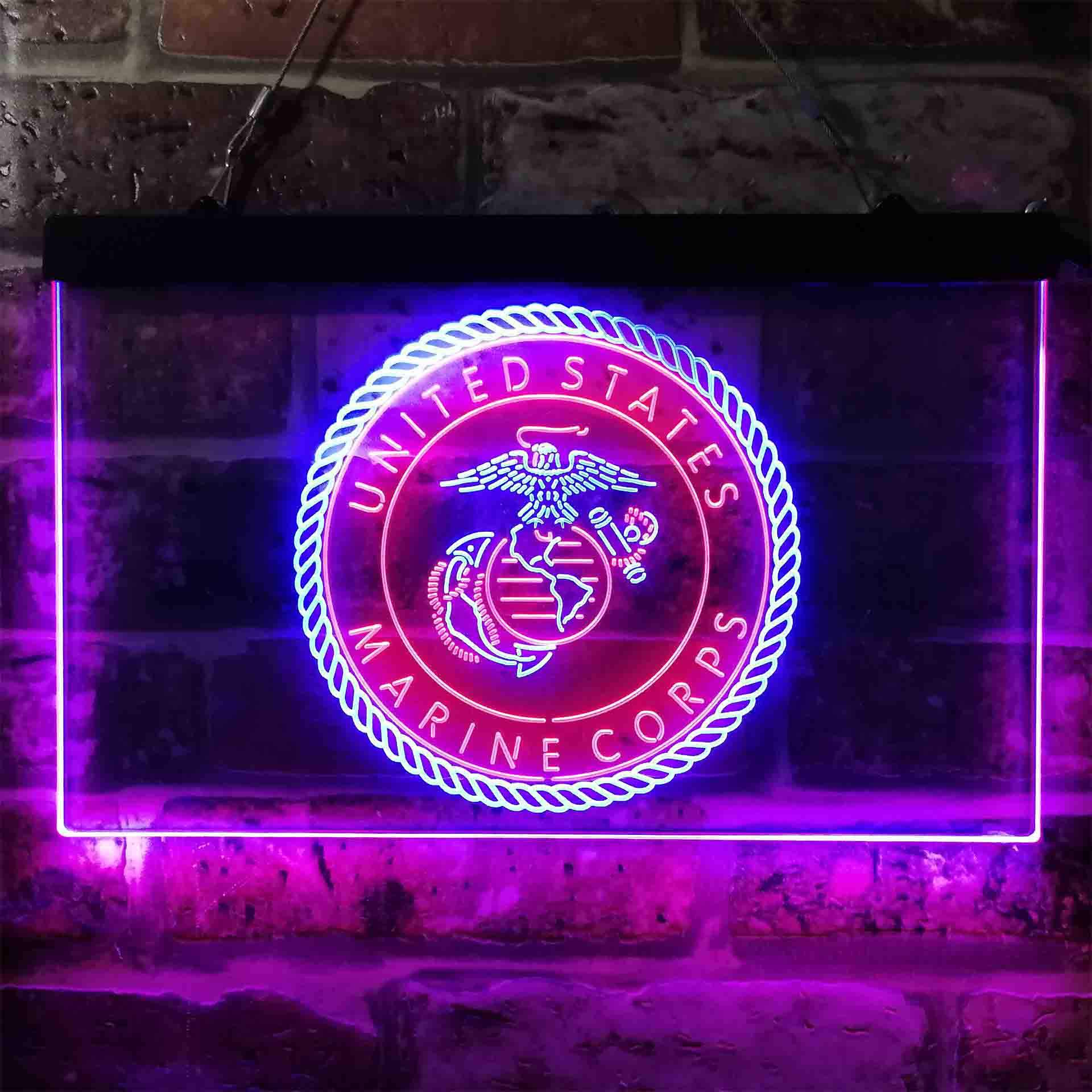 US Marine Corps Trademark Neon-Like LED Sign | FanSignsTime