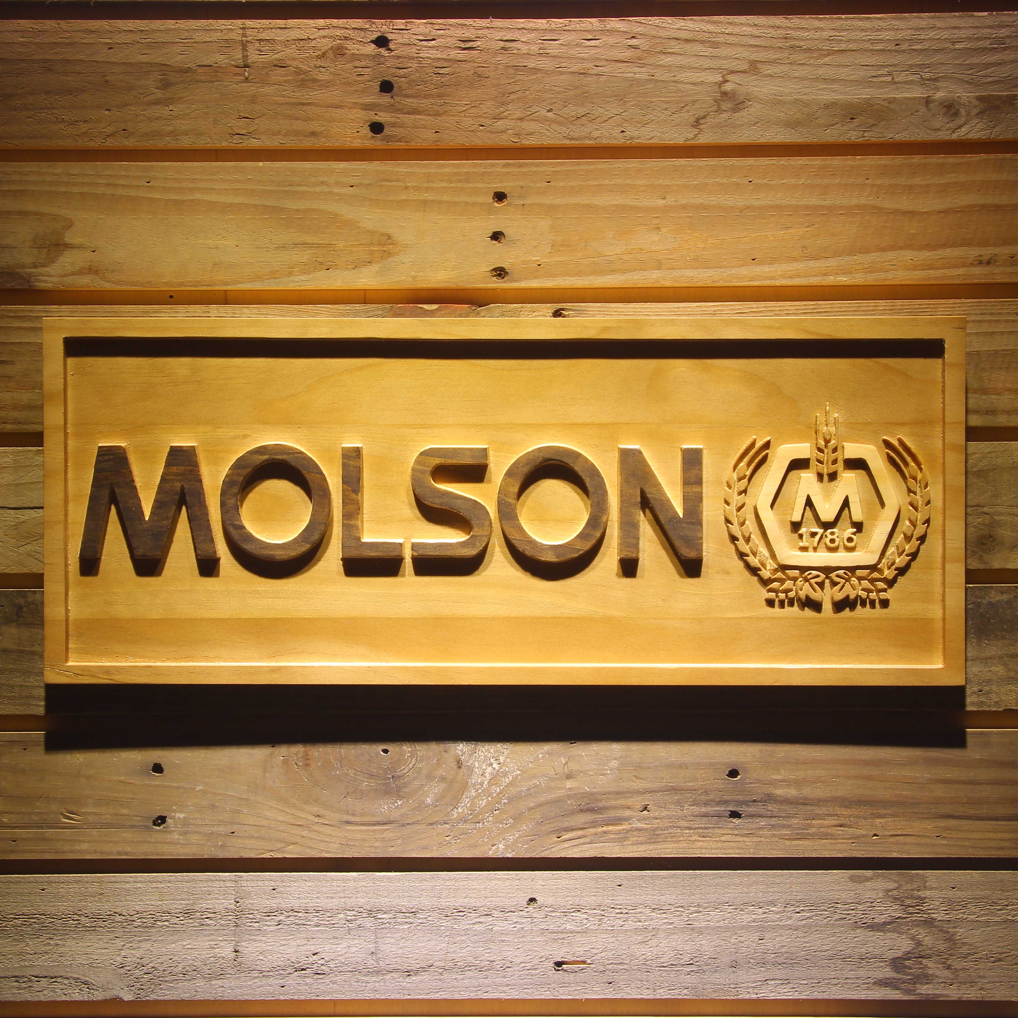 Molson Wood Sign | FanSignsTime