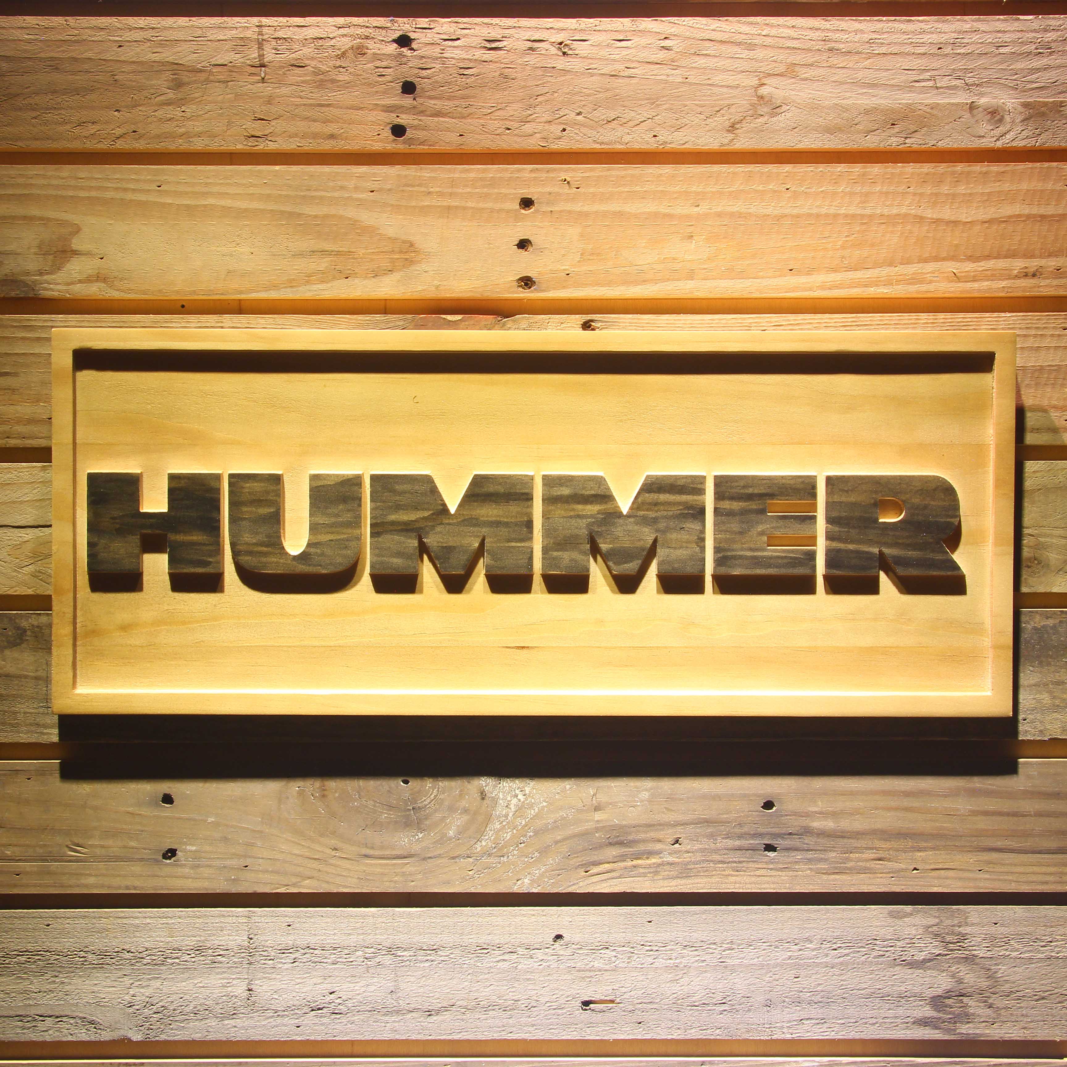 Hummer Wood Sign | FanSignsTime