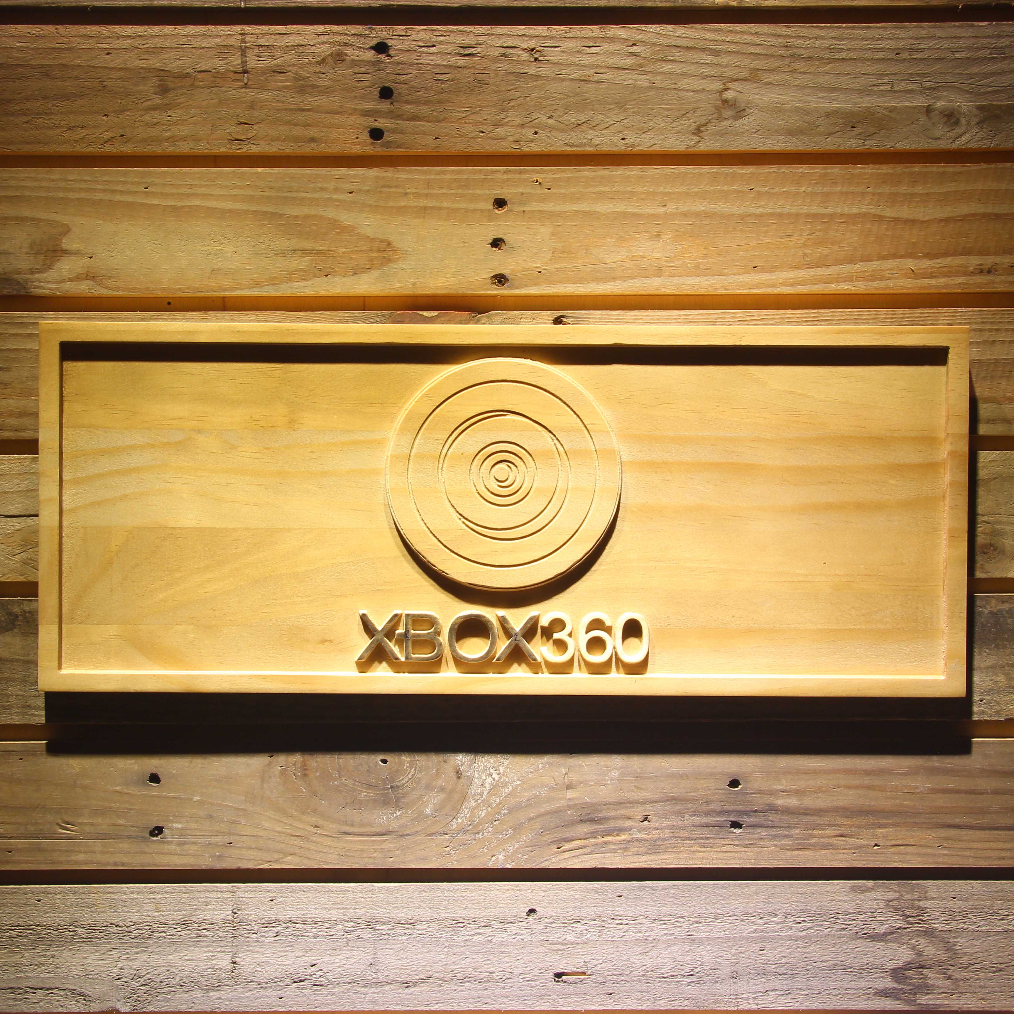 Xbox 360 Rings Wood Sign | FanSignsTime